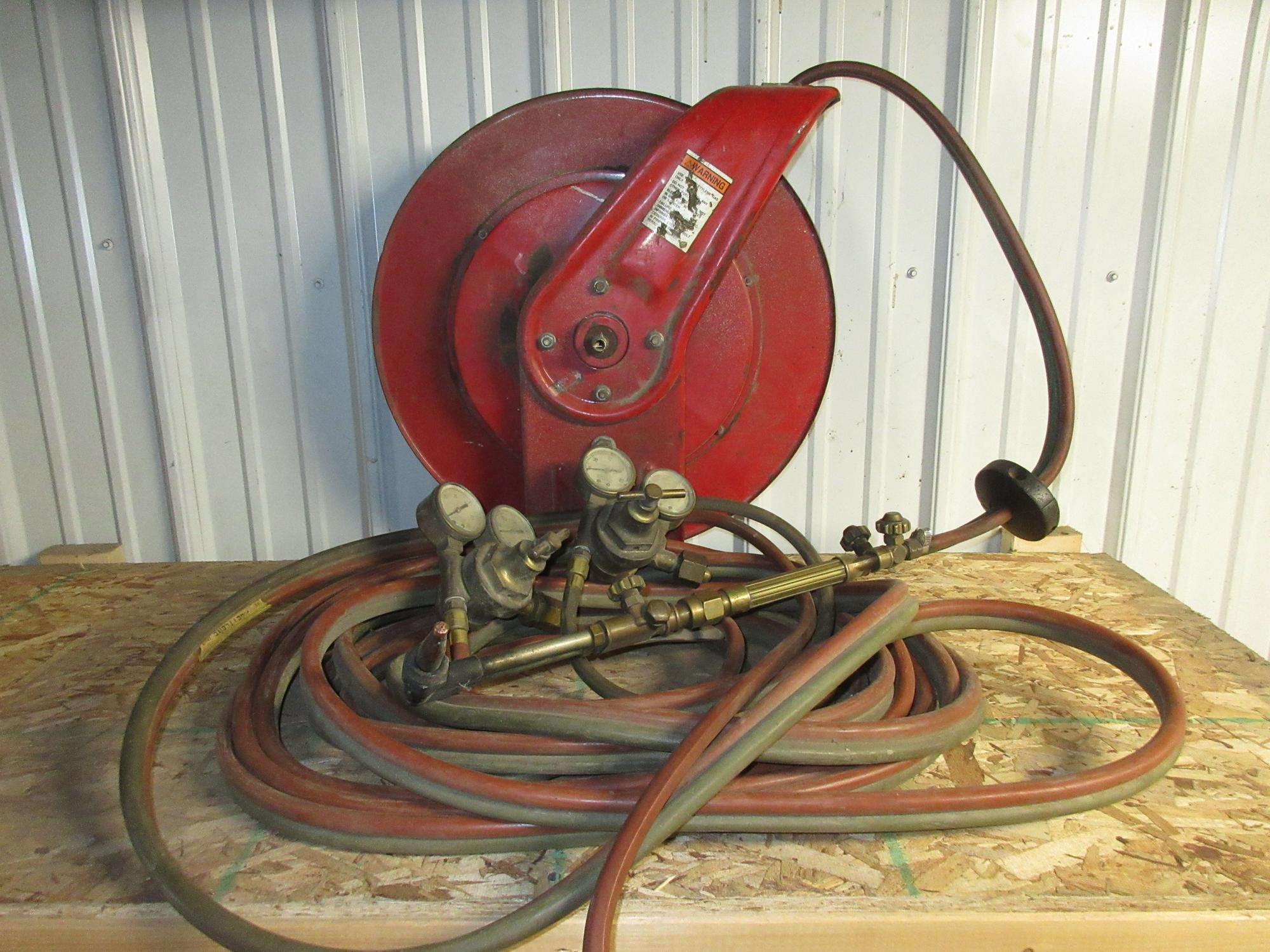 Albrecht Auctions | Torch Set Including: Hose Reel with Hose and Torch ...
