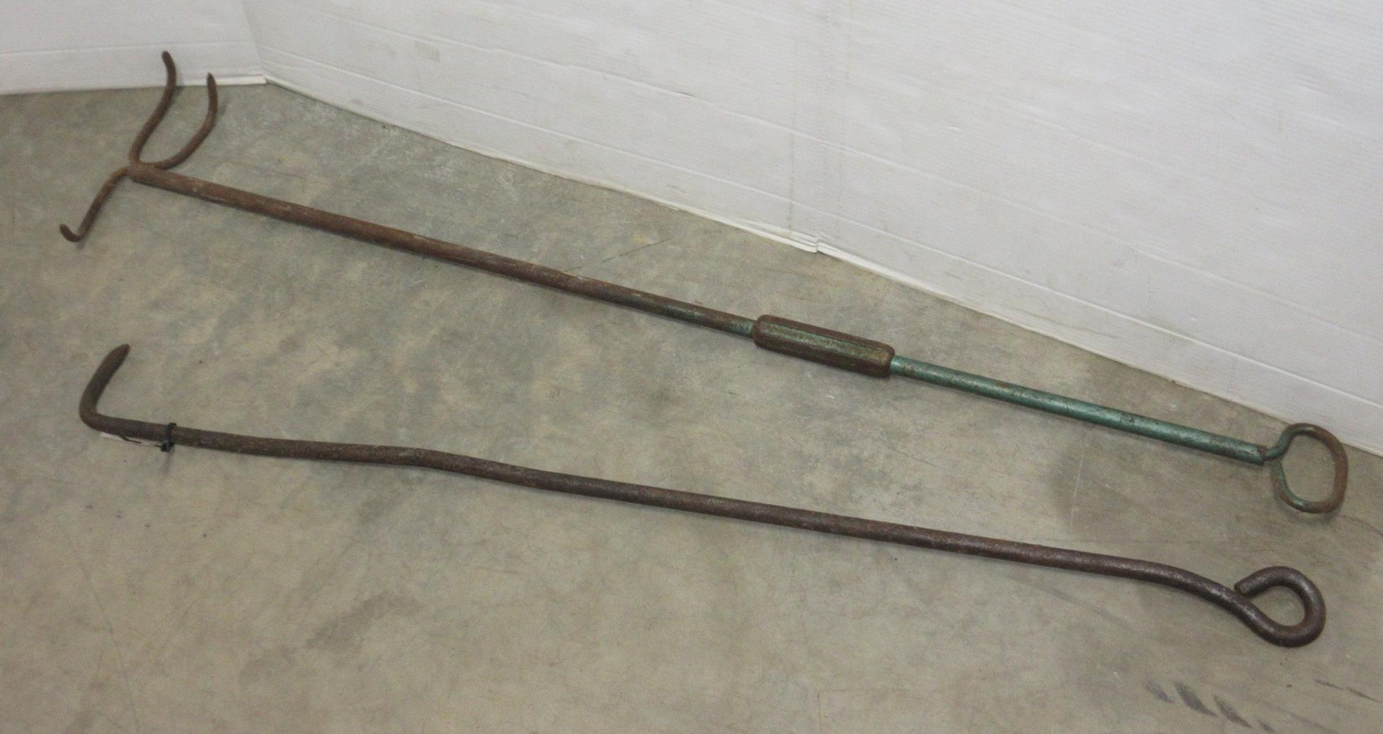 Albrecht Auctions | (2) Iron Log Turners