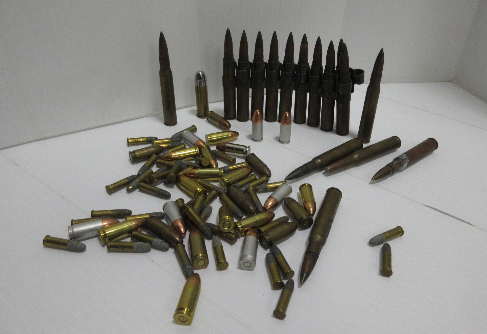 Albrecht Auctions | (50) Rounds of Assorted Ammunition, Some 9mm and 30-06