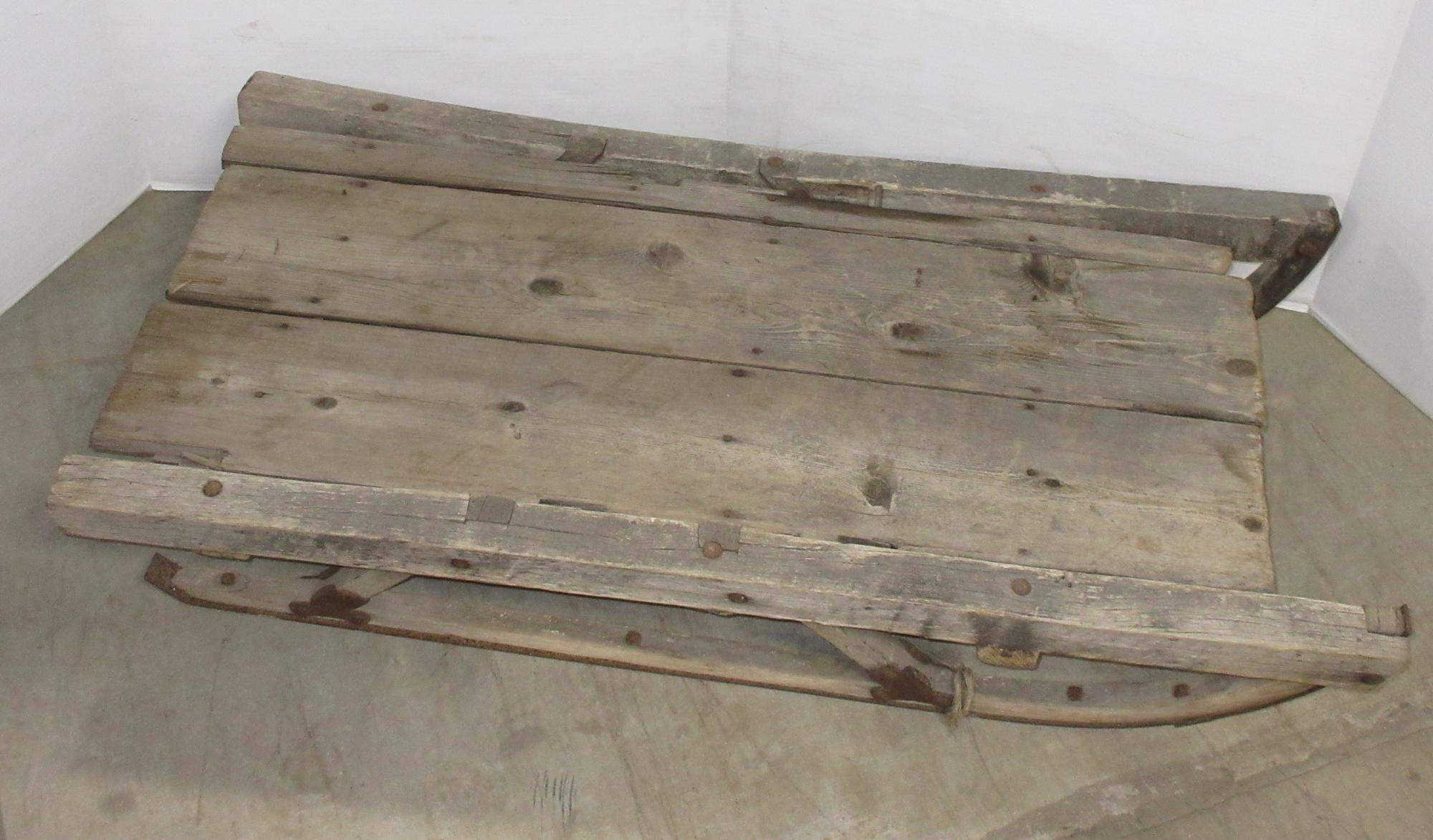 Albrecht Auctions | Old Farm Dry/Sled, Used to Move Firewood, Animal ...