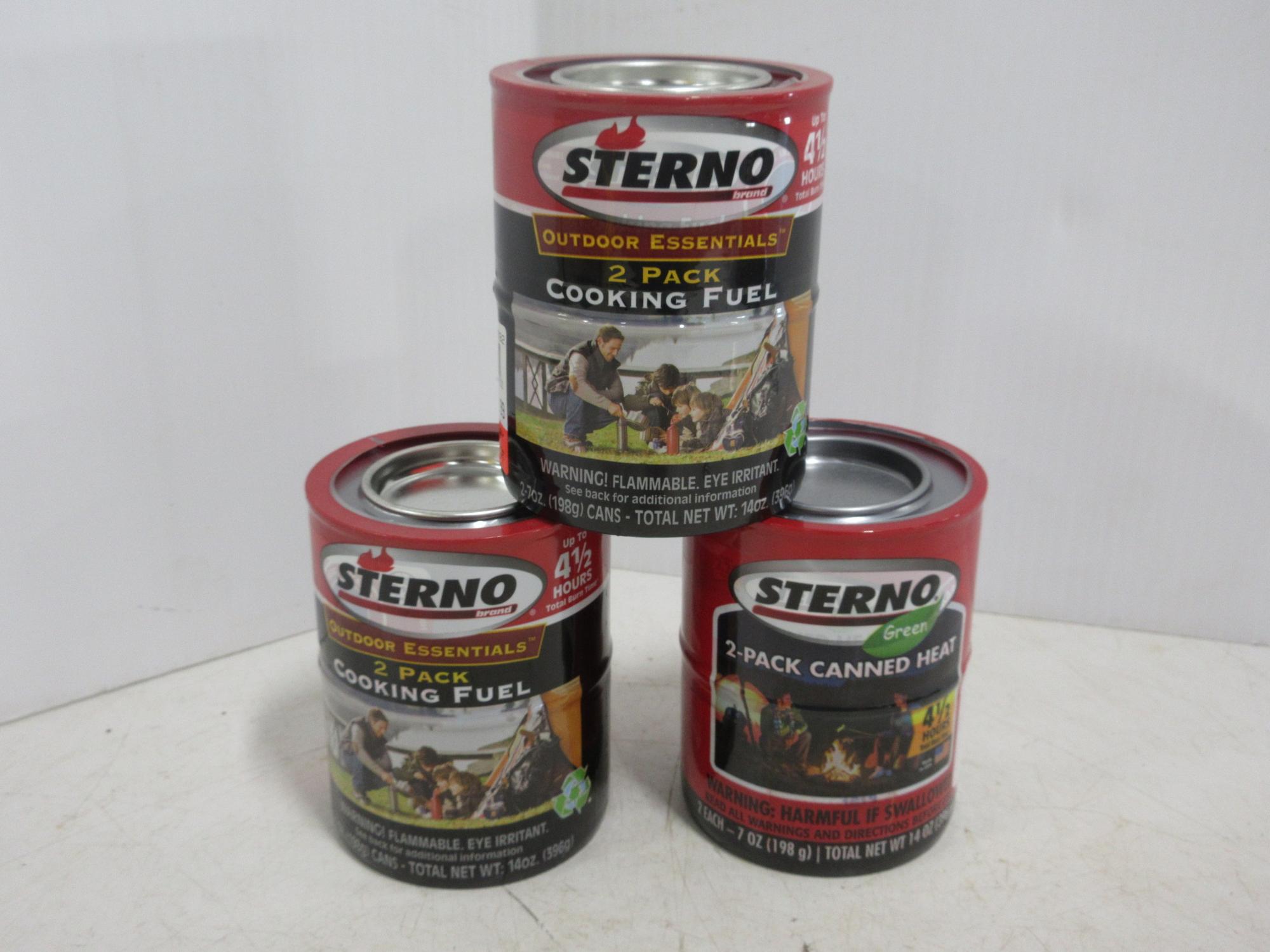 Albrecht Auctions | (3) Sterno Brand Two-Pack Cooking Fuel Smart Cans