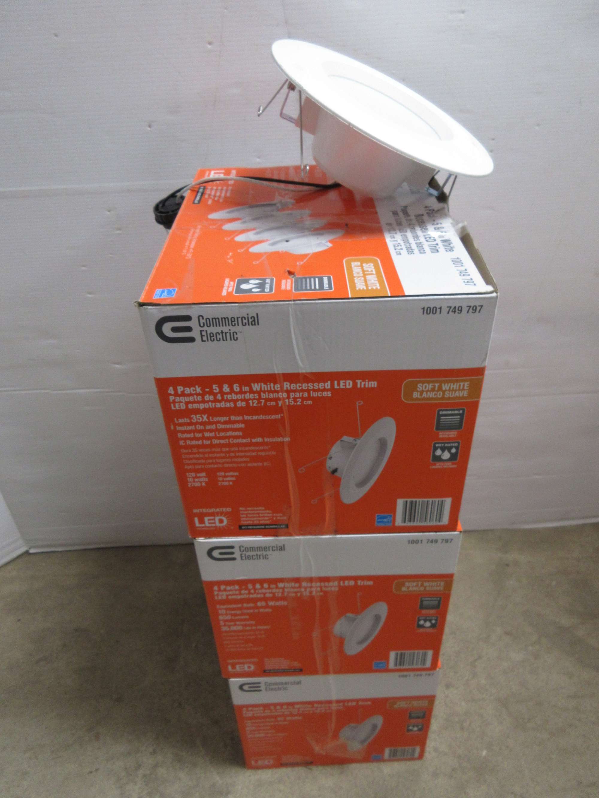 Albrecht Auctions | (12) LED Can Light Replacement Fixtures, Include ...
