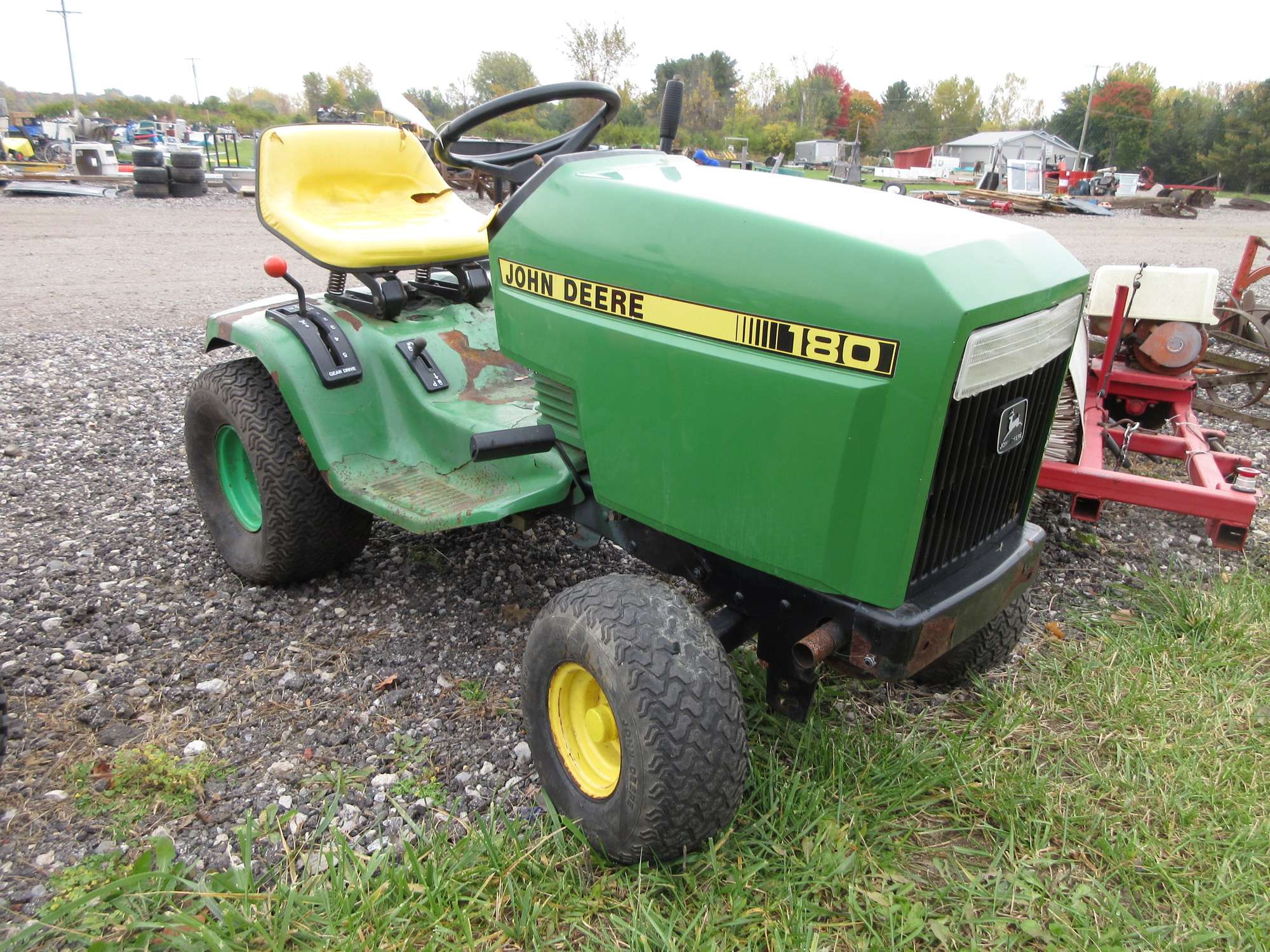 Albrecht Auctions | John Deere 180 Garden Tractor, 17 HP Kawasaki