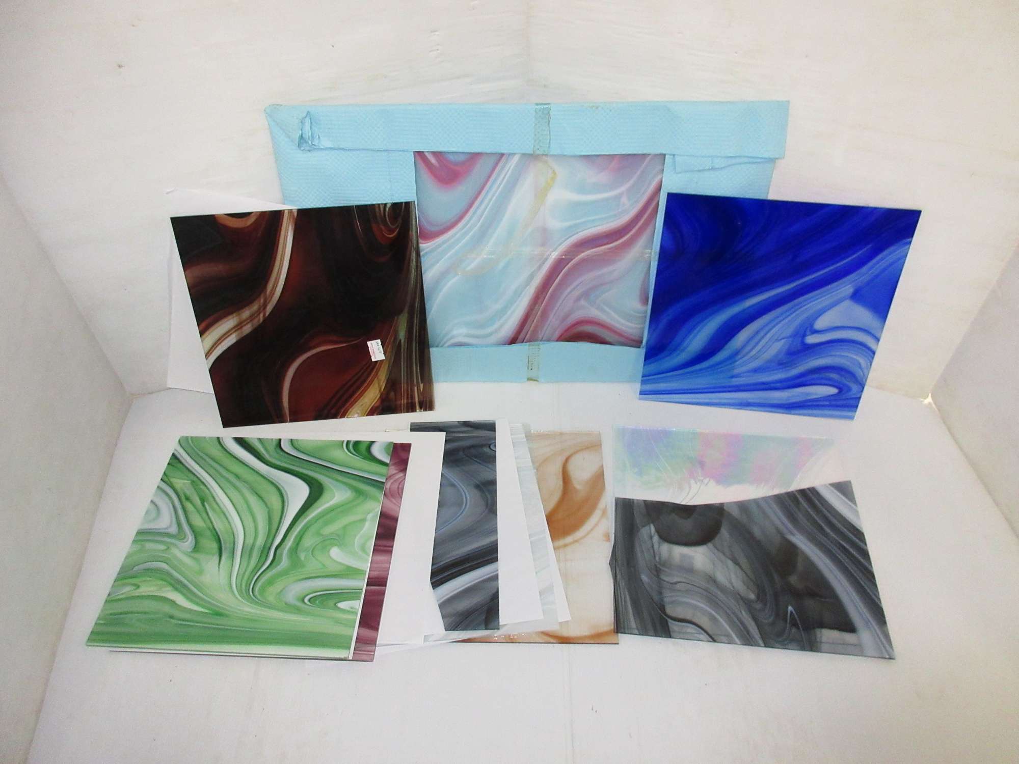 Albrecht Auctions | (8) Large Sheets of Stained Glass