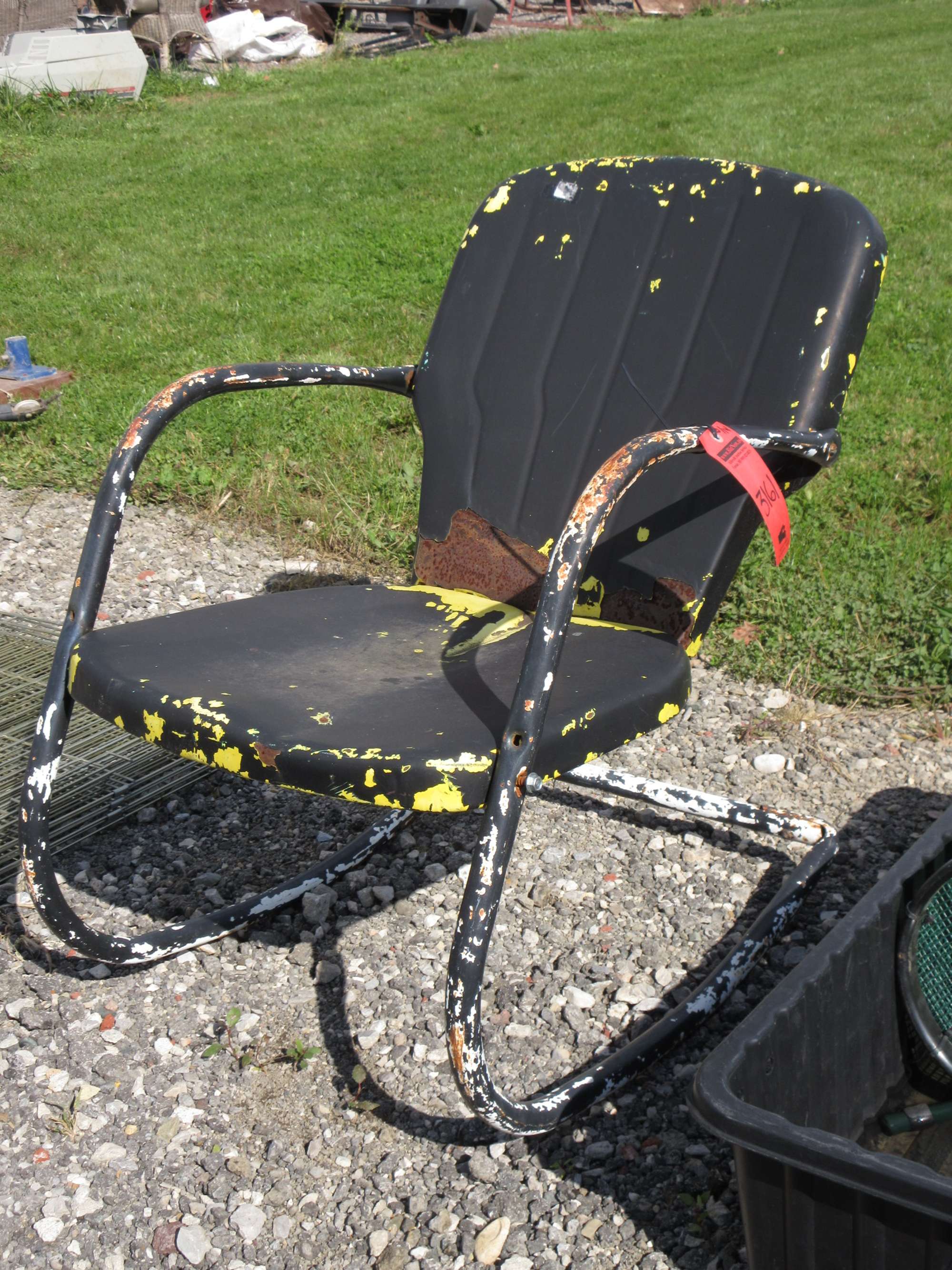 Albrecht Auctions | Old Metal Rocking Chair