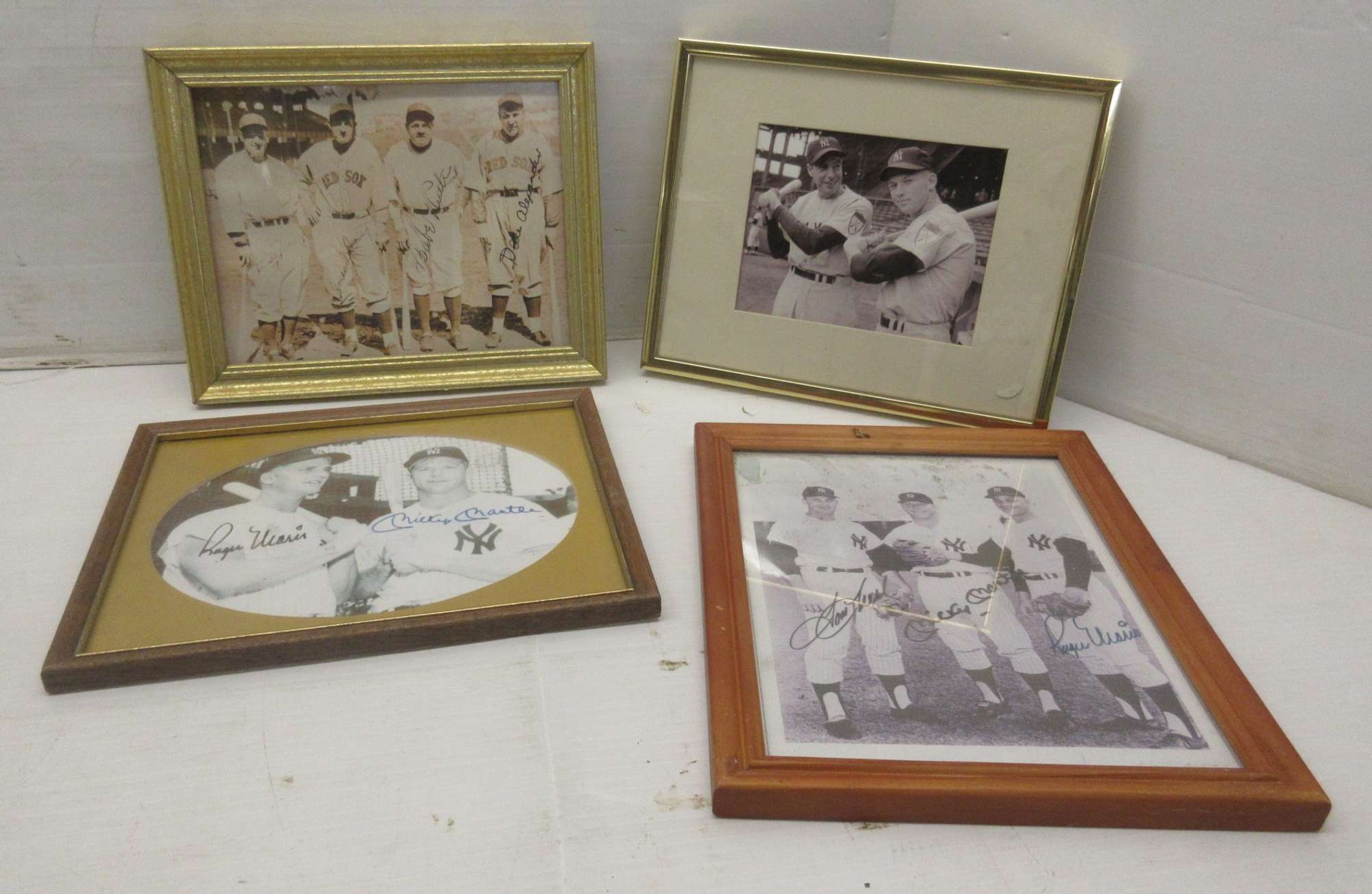 Albrecht Auctions | (4) Framed Sports Photos with Facsimile Signatures