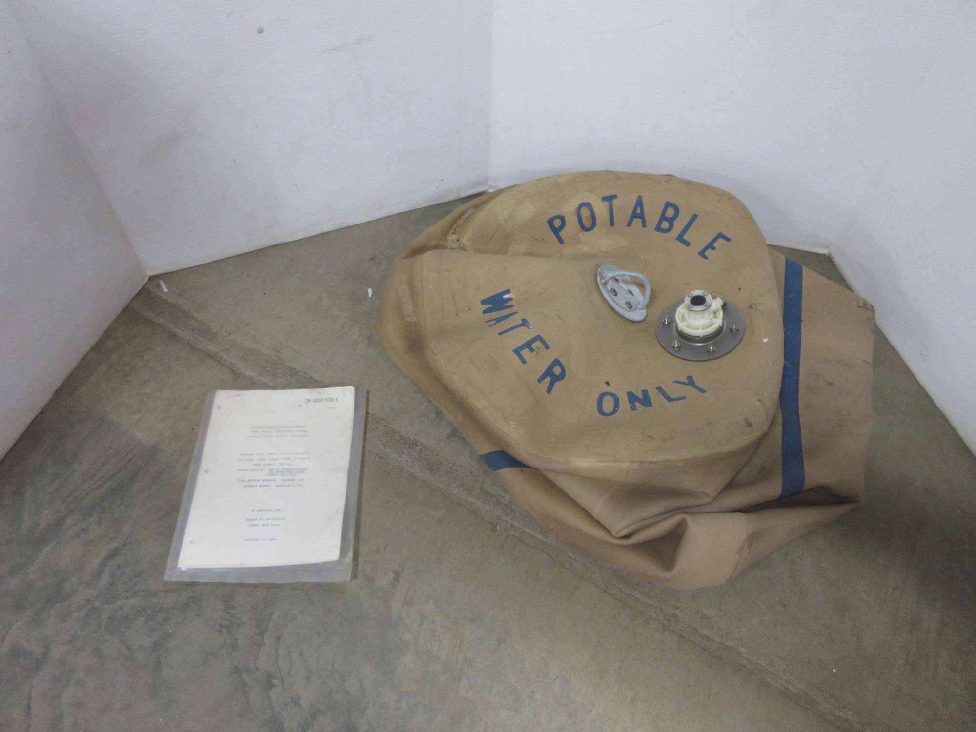 Albrecht Auctions | 55-Gallon Water Drum, Collapsible with Manual ...