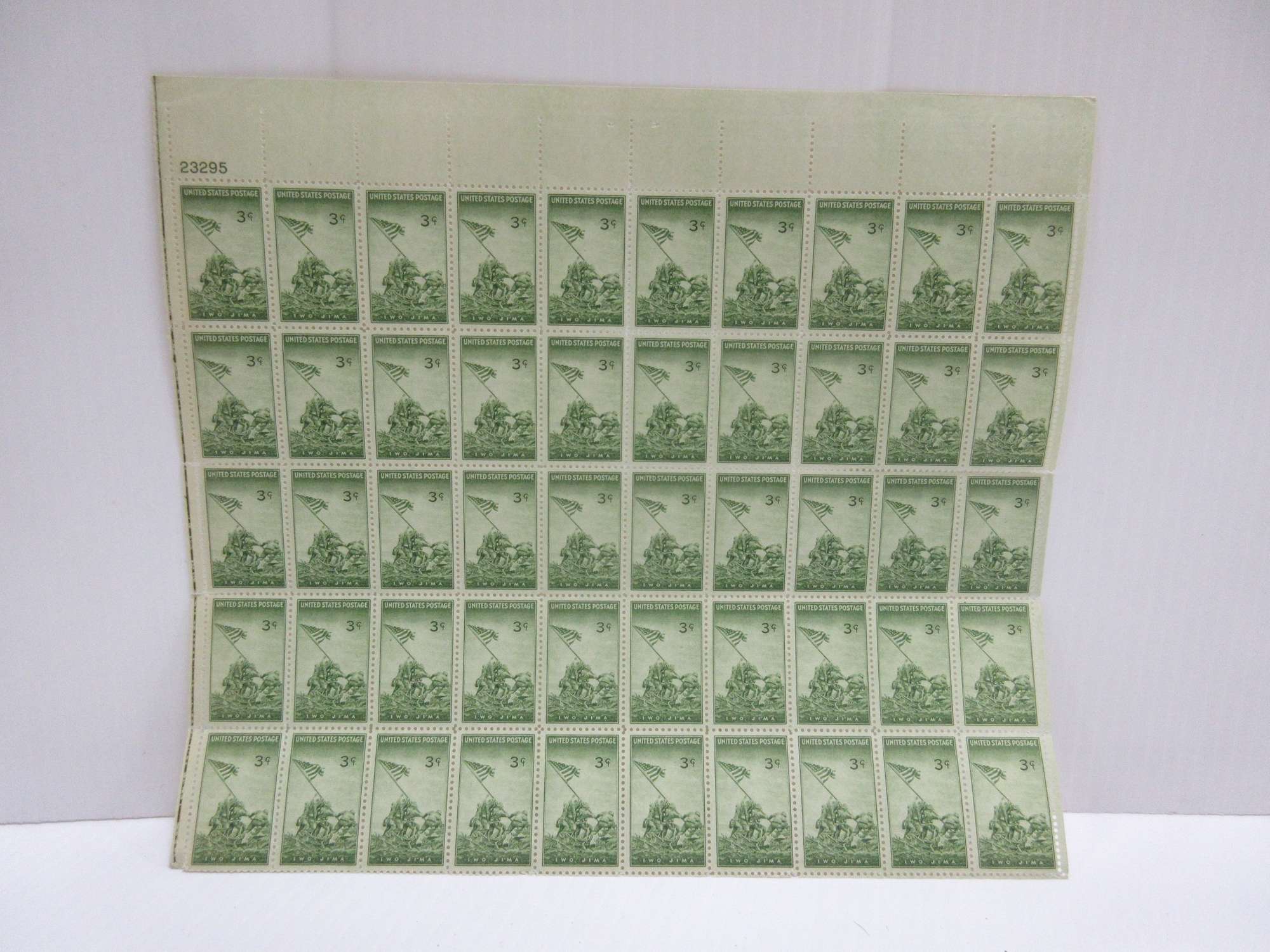 Albrecht Auctions | Full Sheet of 50 Stamps, Scott No. 929, USMC ...