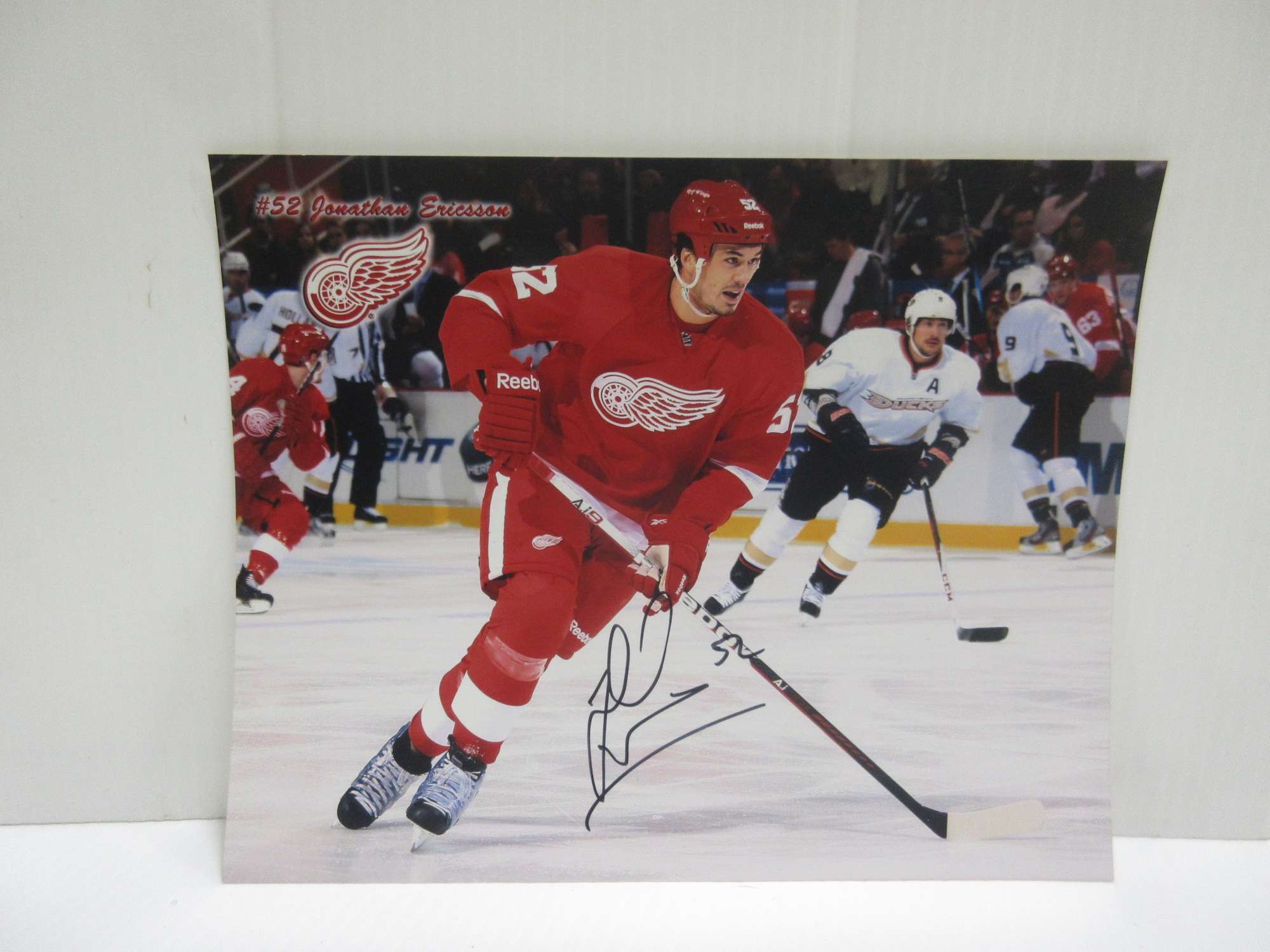 Albrecht Auctions | Autographed Photo of Red Wings Player: Jonathan ...