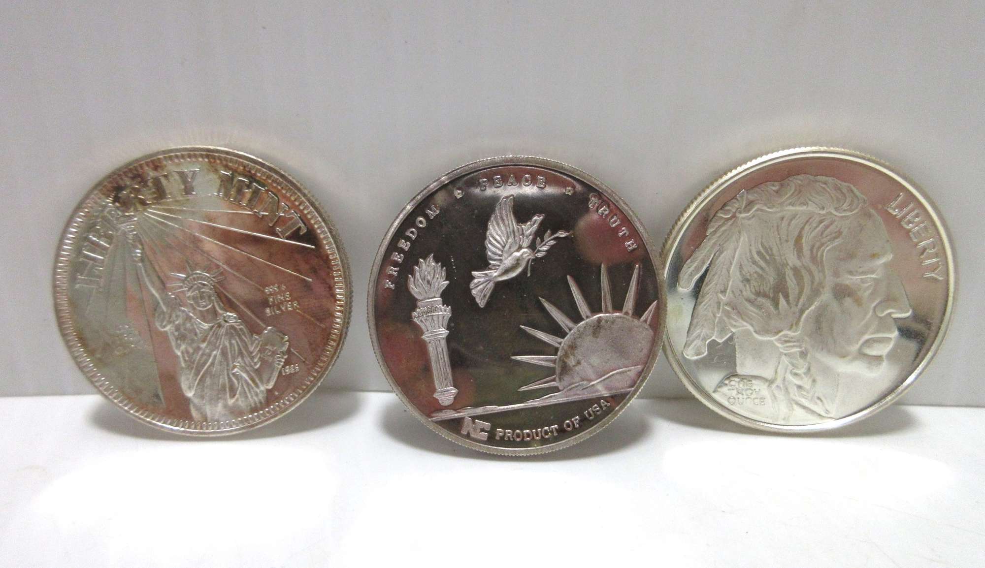 Albrecht Auctions | (3) 1 oz. Silver Rounds