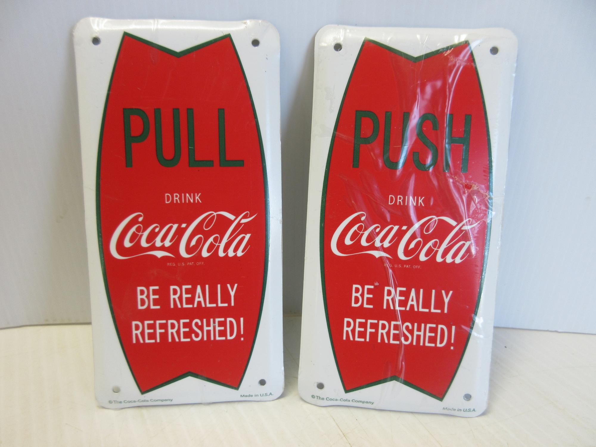 Albrecht Auctions | Coca-Cola Push/Pull Door Plates, Modern