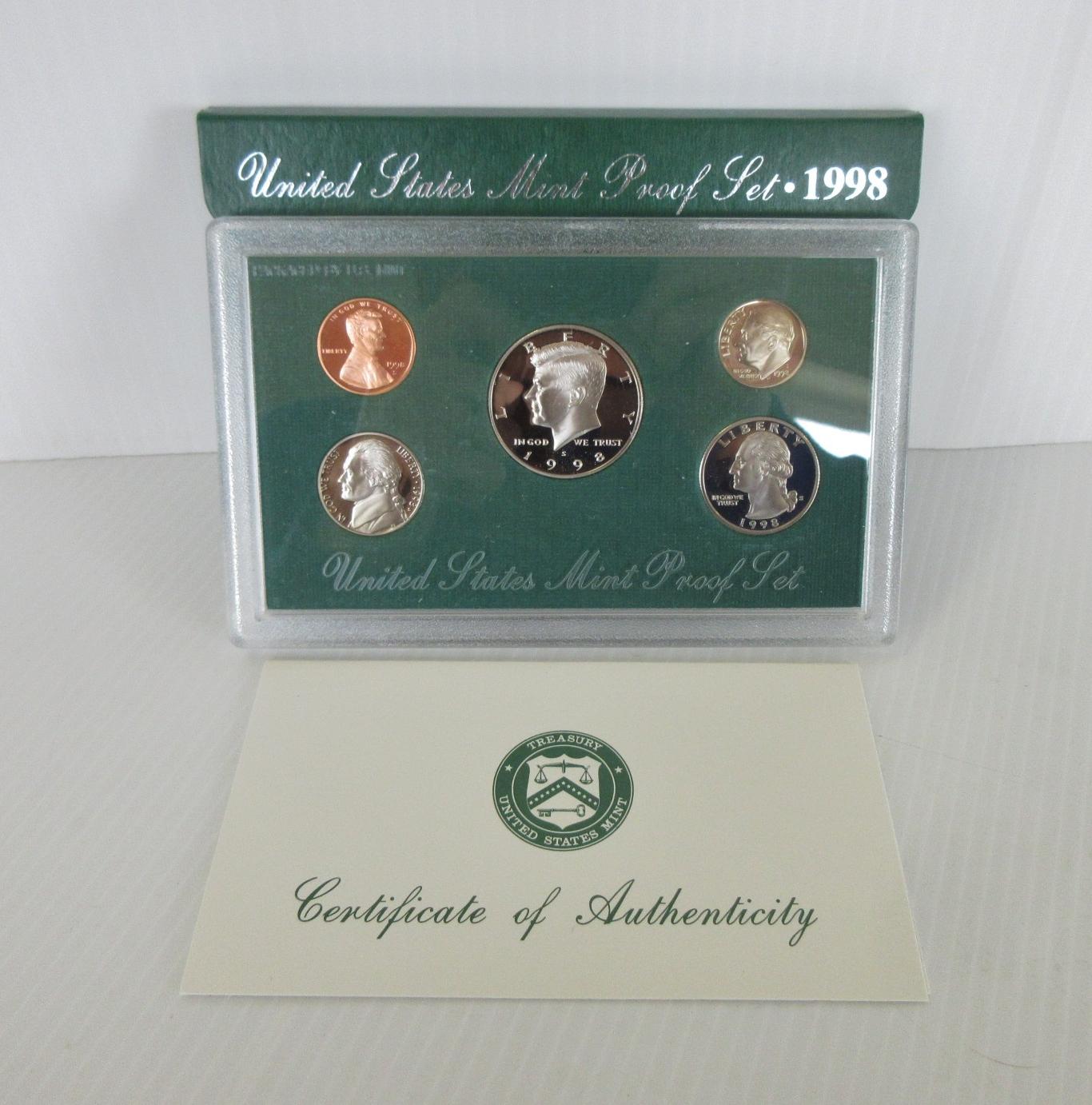Albrecht Auctions | 1998 US Mint Five-Coin Set, S-Mint Mark