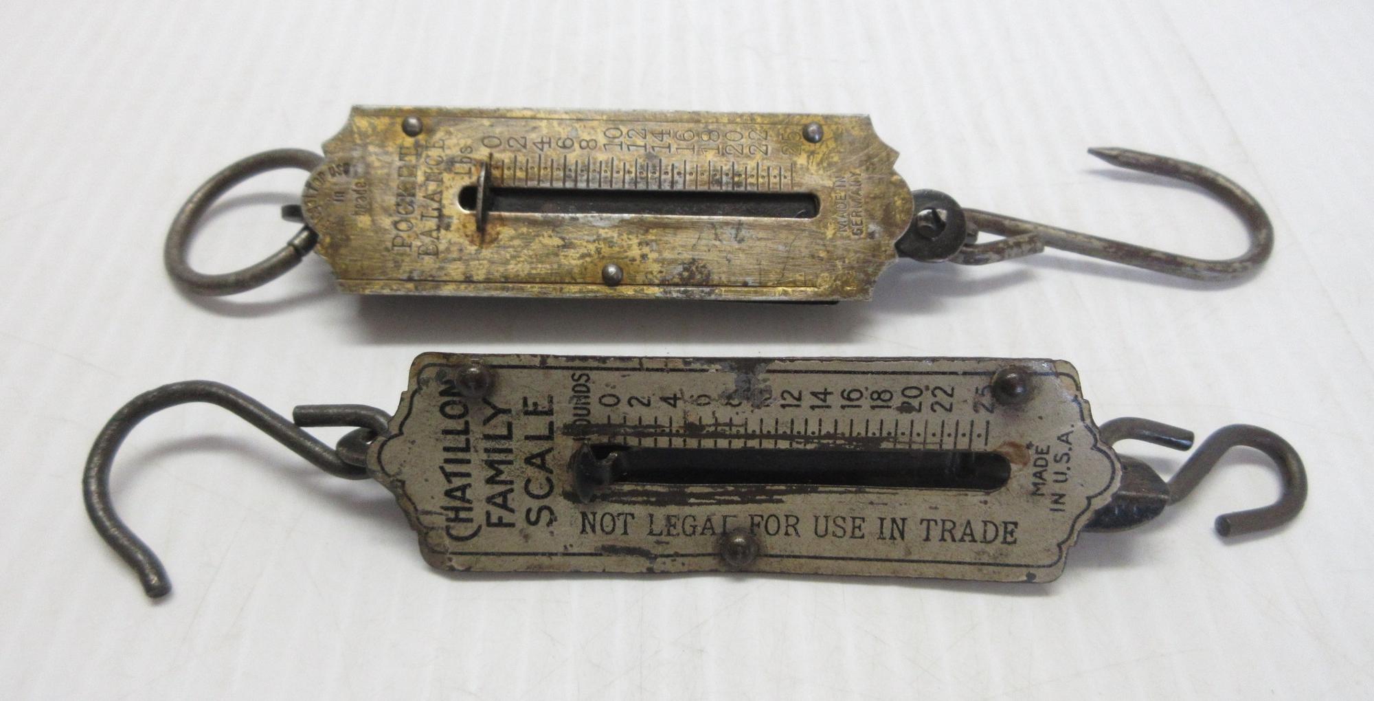 Albrecht Auctions | (2) Hanging Scales: 1- Chatillon Family Scale, Up ...