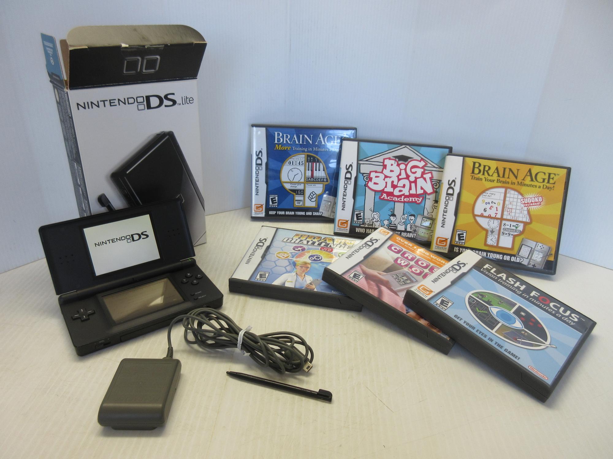 Albrecht Auctions | Nintendo DS LIte Gaming Console with AC Adapter and ...