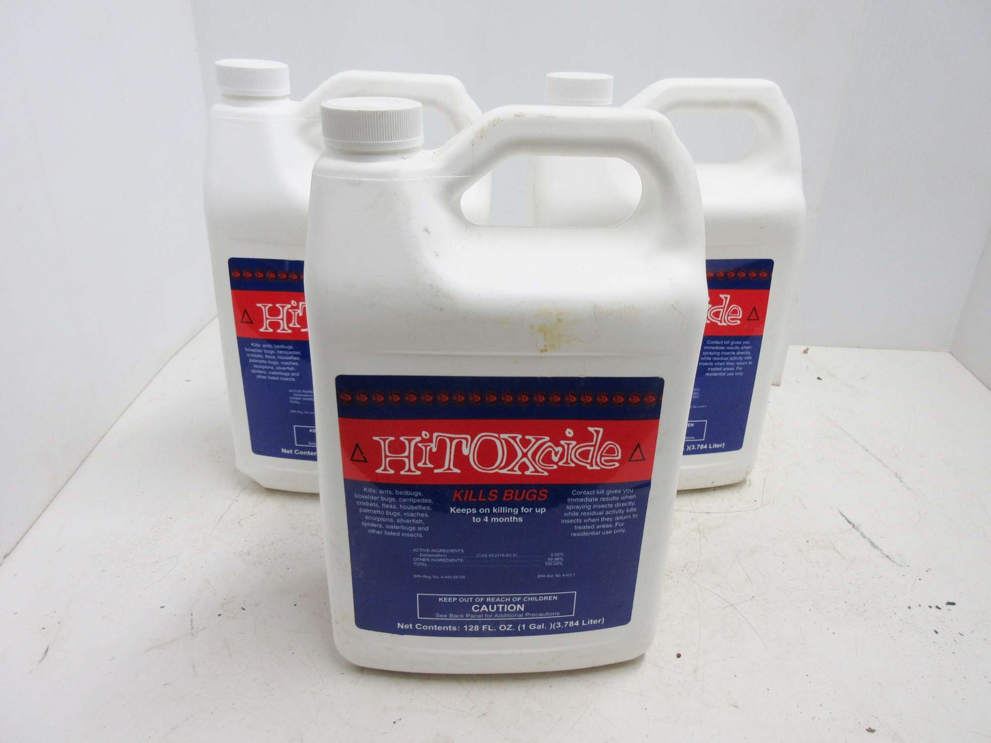 Albrecht Auctions | (3) One-Gallon Jugs of Hitoxcide Bug Killer