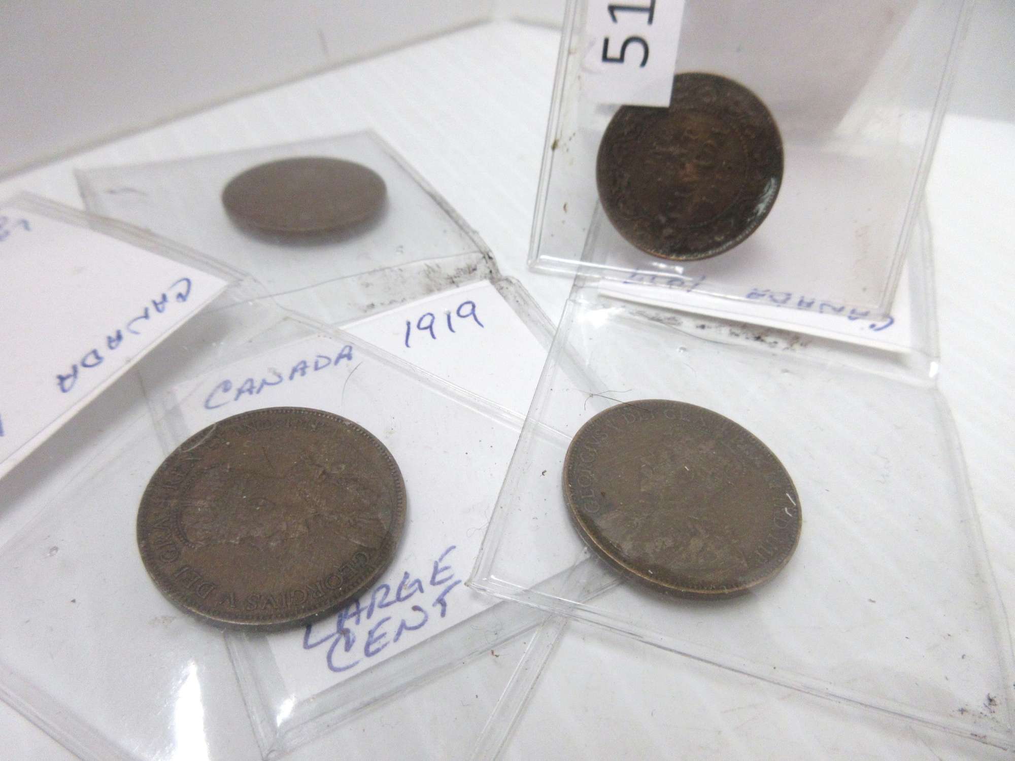 Albrecht Auctions | (4) Canadian Large Cent Copper Coins