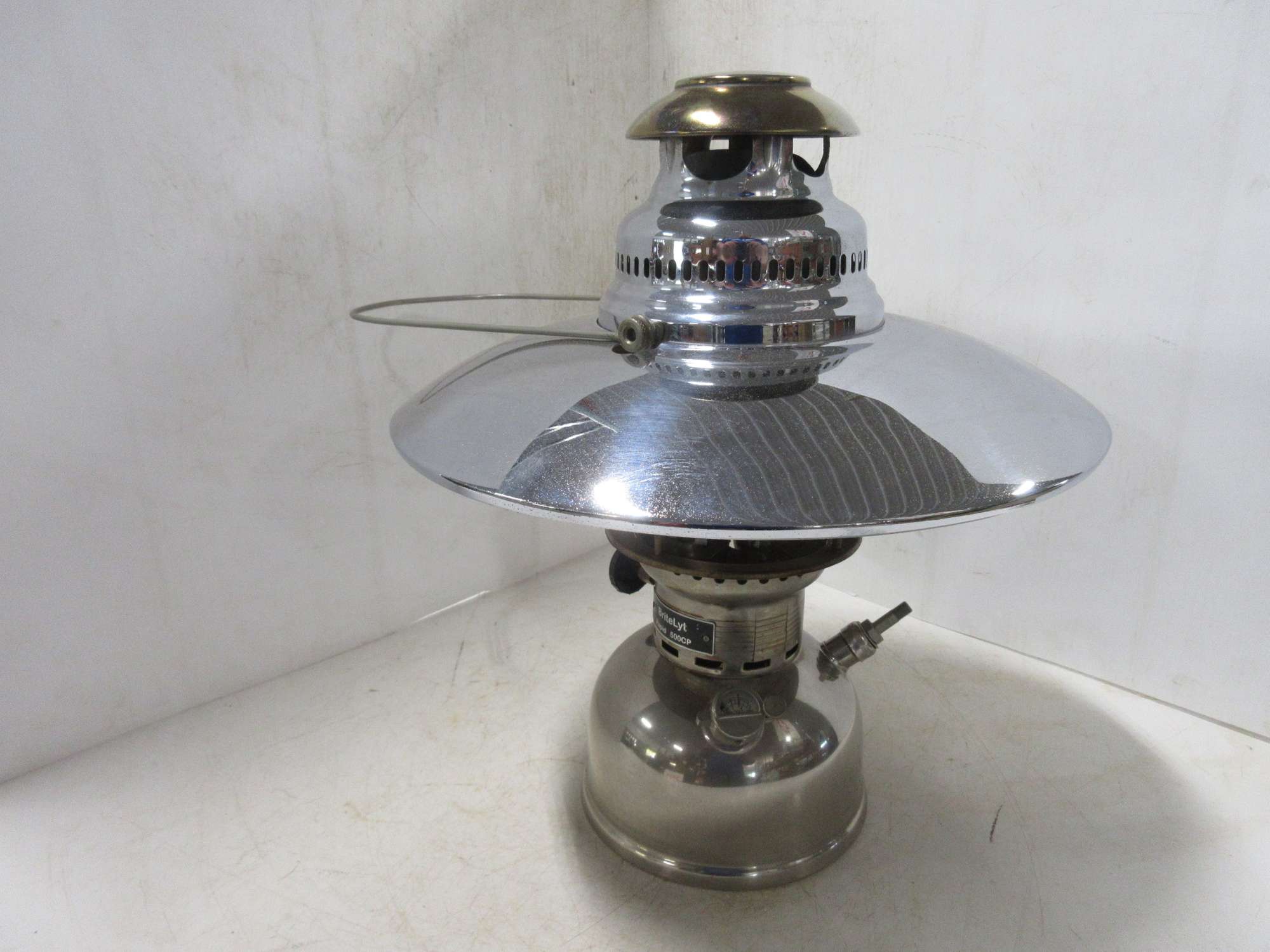 Albrecht Auctions | Britelyt Rapid 500CP with Schott Suprax Glass Globe, Made in Germany, Chrome ...