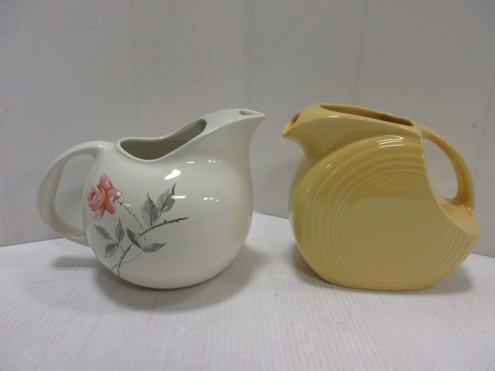 Albrecht Auctions | Water Pitchers, Include: Yellow Fiesta, Marked Made ...