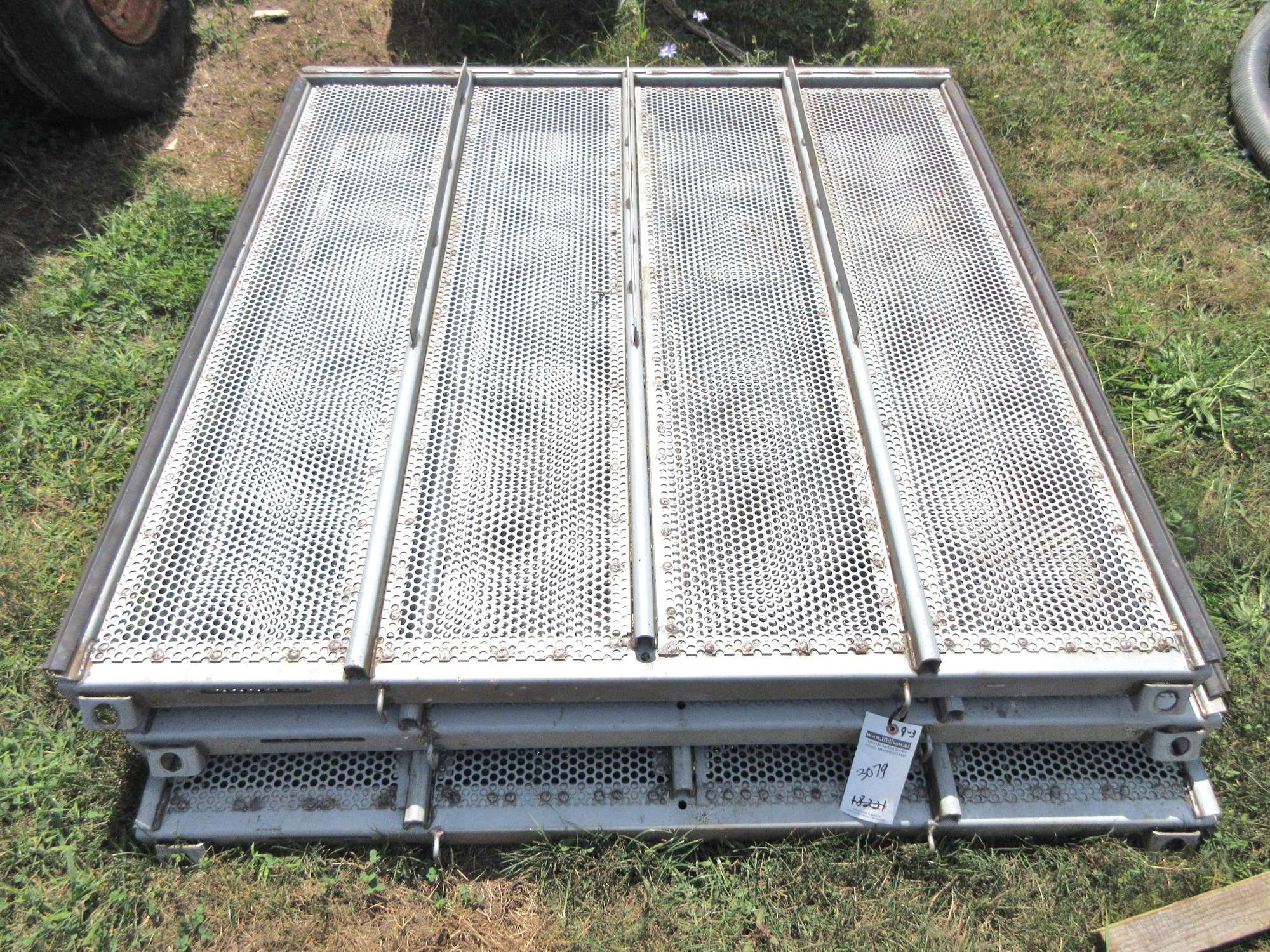 Albrecht Auctions | (3) Round Hole Sieves for John Deere Combine