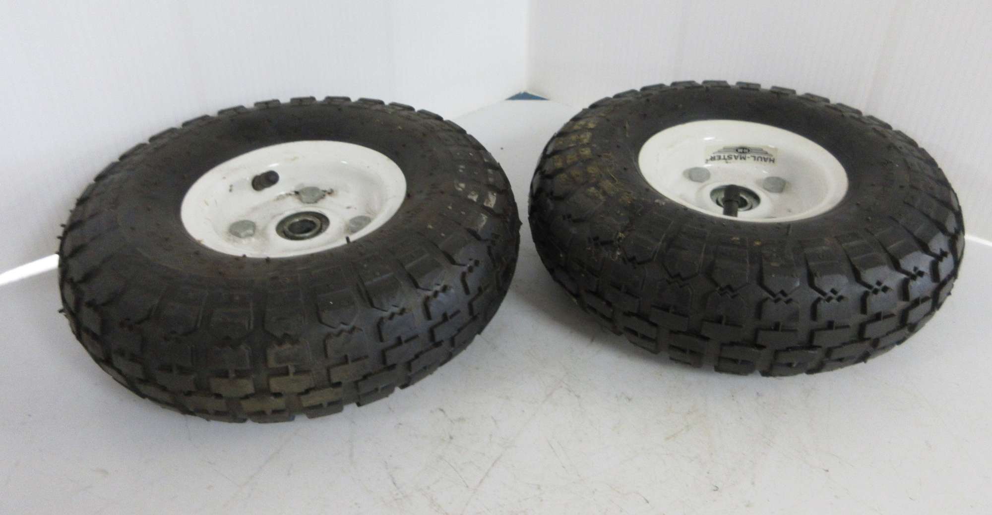 Albrecht Auctions | (2) 4.10/3.50-4 Tires with Rims