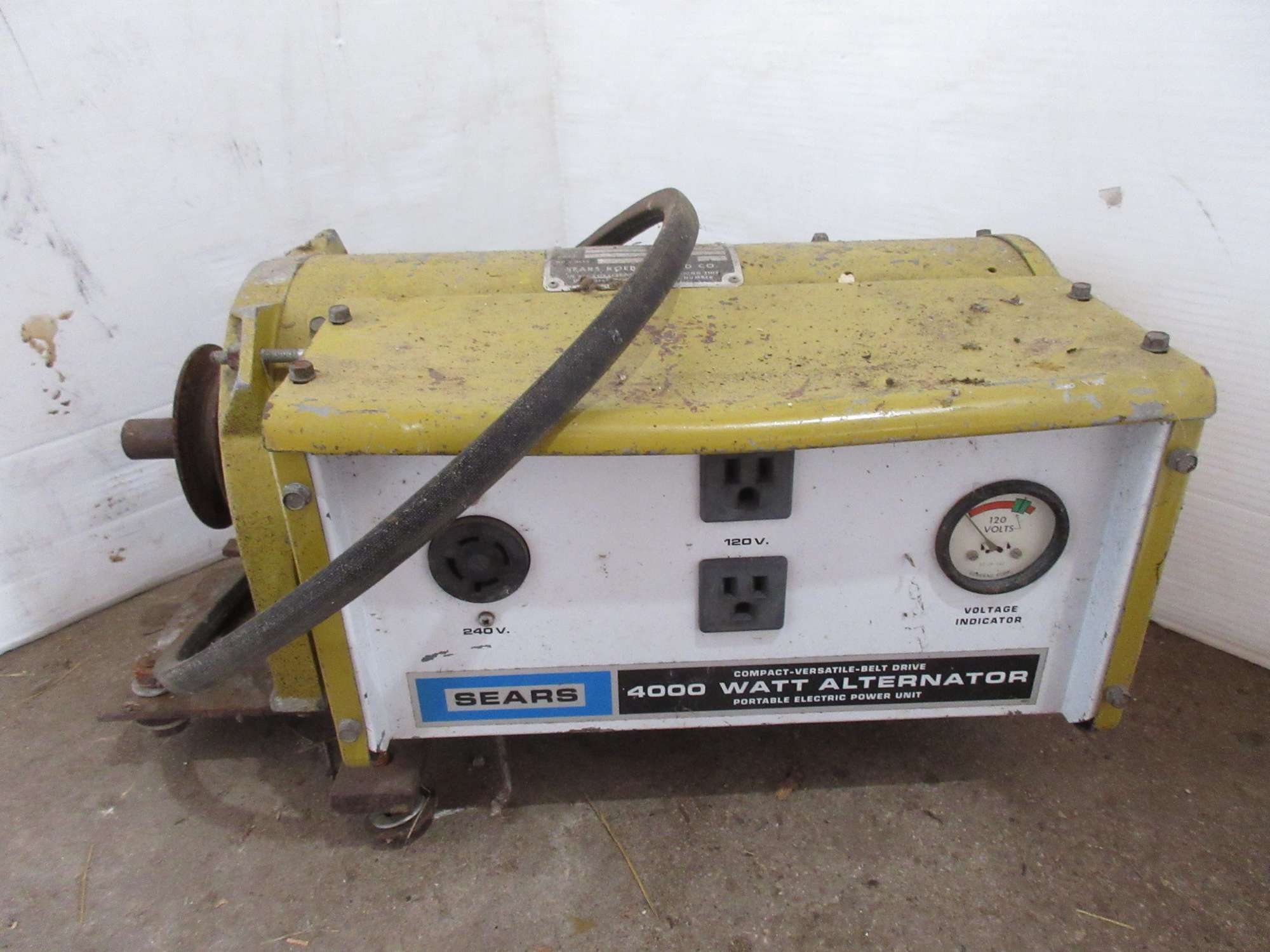 Albrecht Auctions | Sears 4000W Alternator Portable Electric Power Unit ...