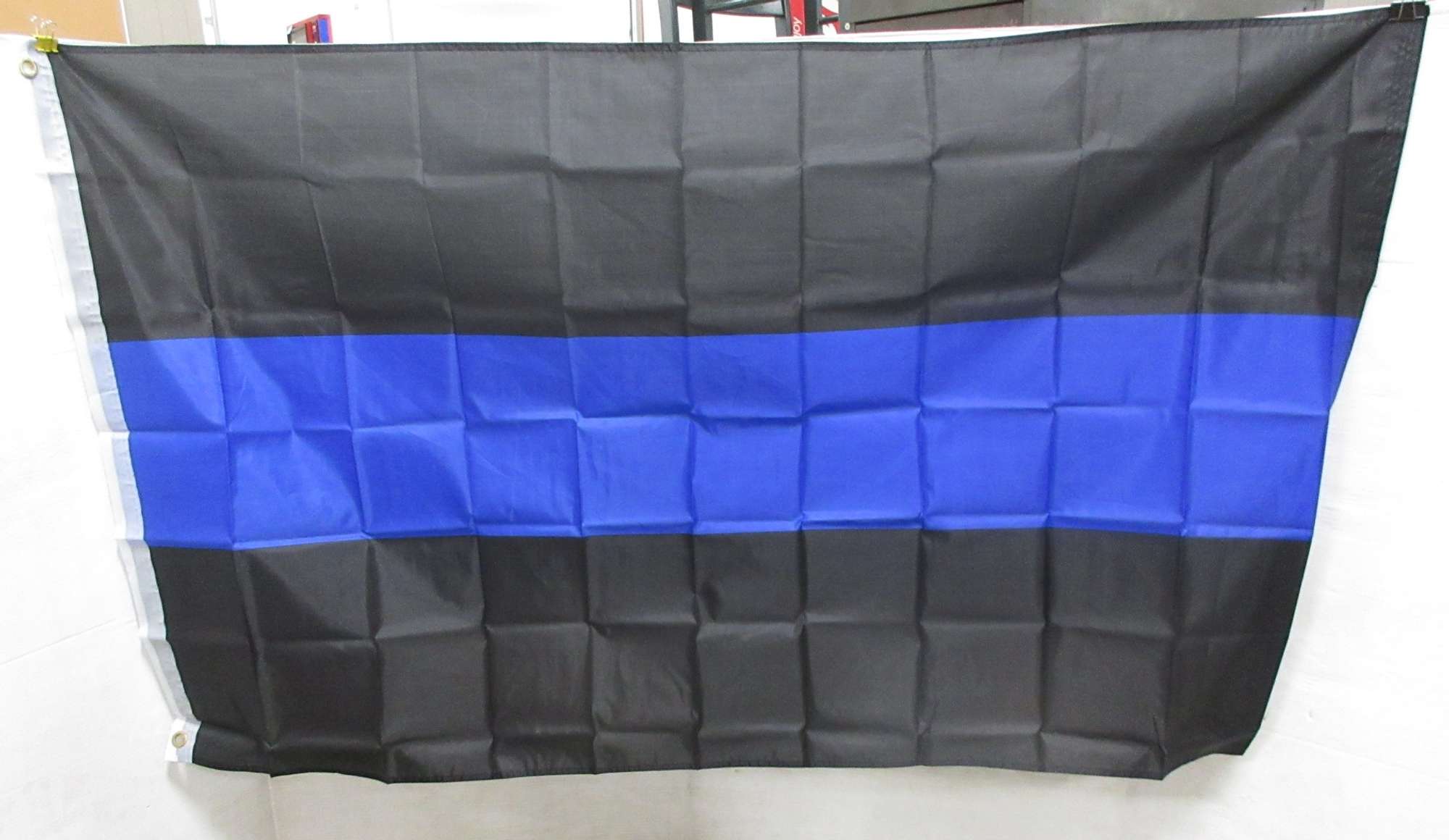 Albrecht Auctions | Original Law Enforcement Thin Blue Line Flag, Nylon ...