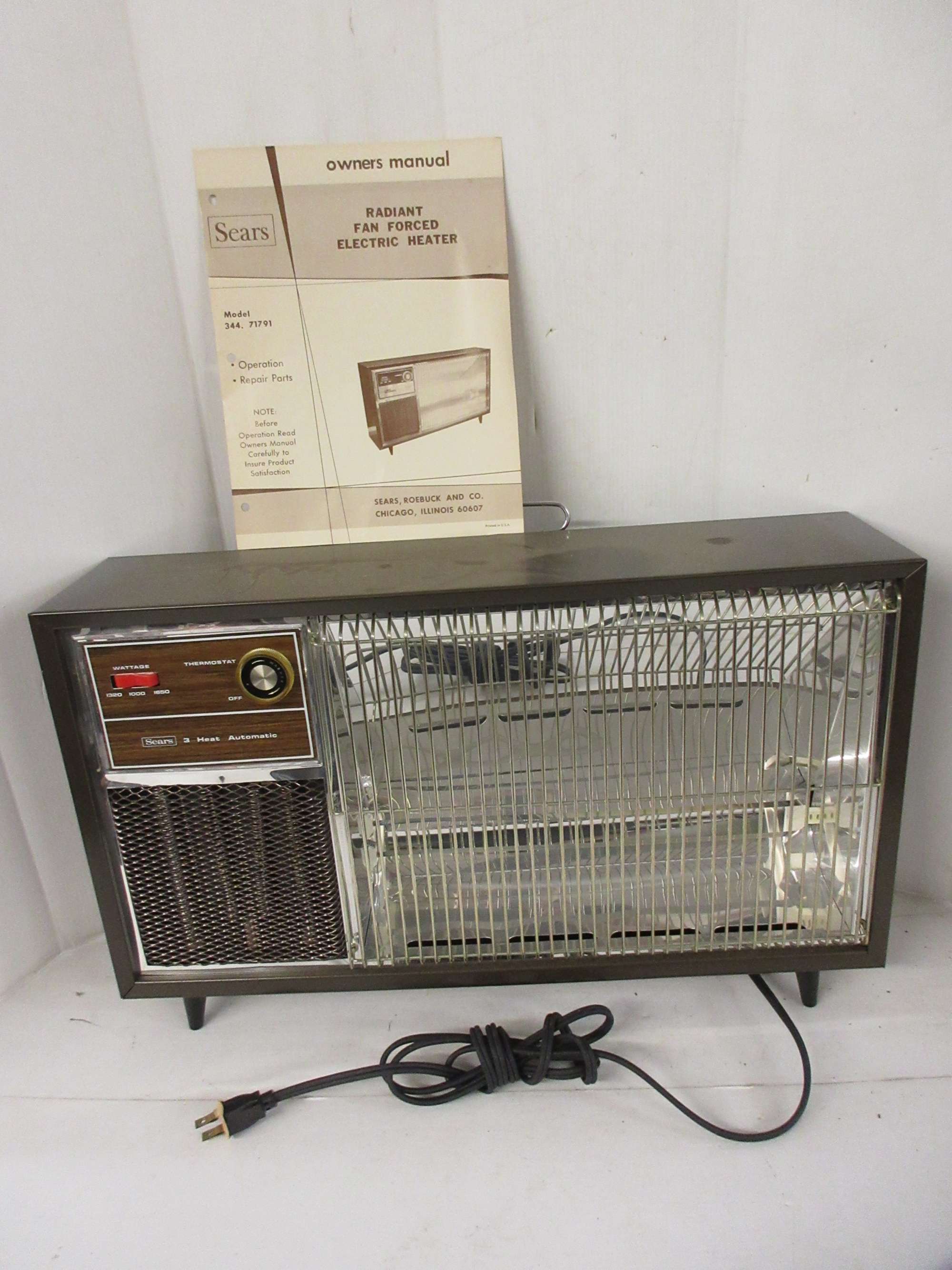 Albrecht Auctions | Old Sears Portable Fan-Forced Heater, Model 344.71791