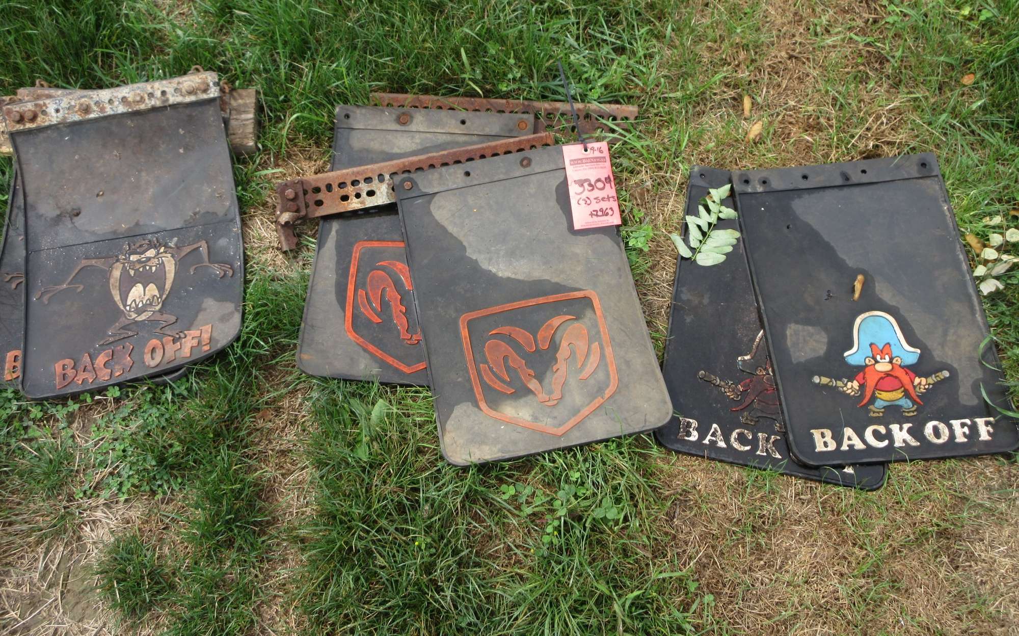 Albrecht Auctions | (3) Sets of Older Vehicle Mud Flaps