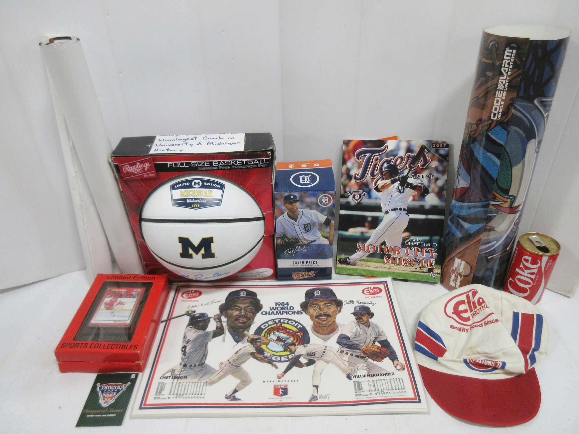 Albrecht Auctions | Tote of Collectible Sports Memorabilia Including ...