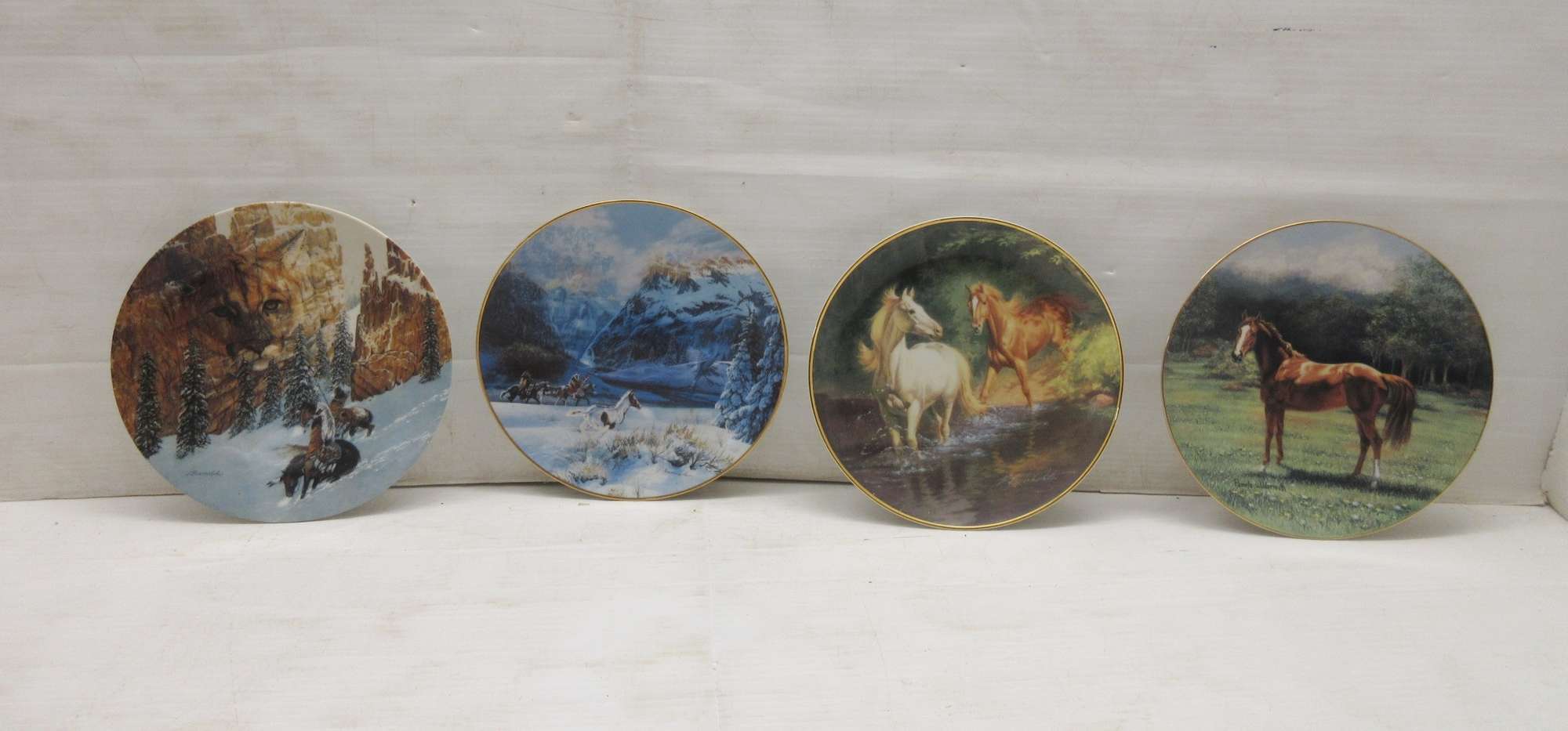 Albrecht Auctions | (4) First Issue Horse Collector Plates, Include: 1 ...