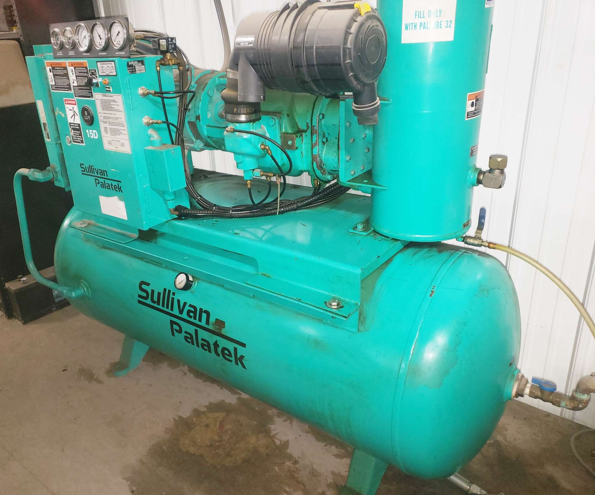 Albrecht Auctions | Sullivan Palatek Rotary Screw Air Compressor, 15 hp ...