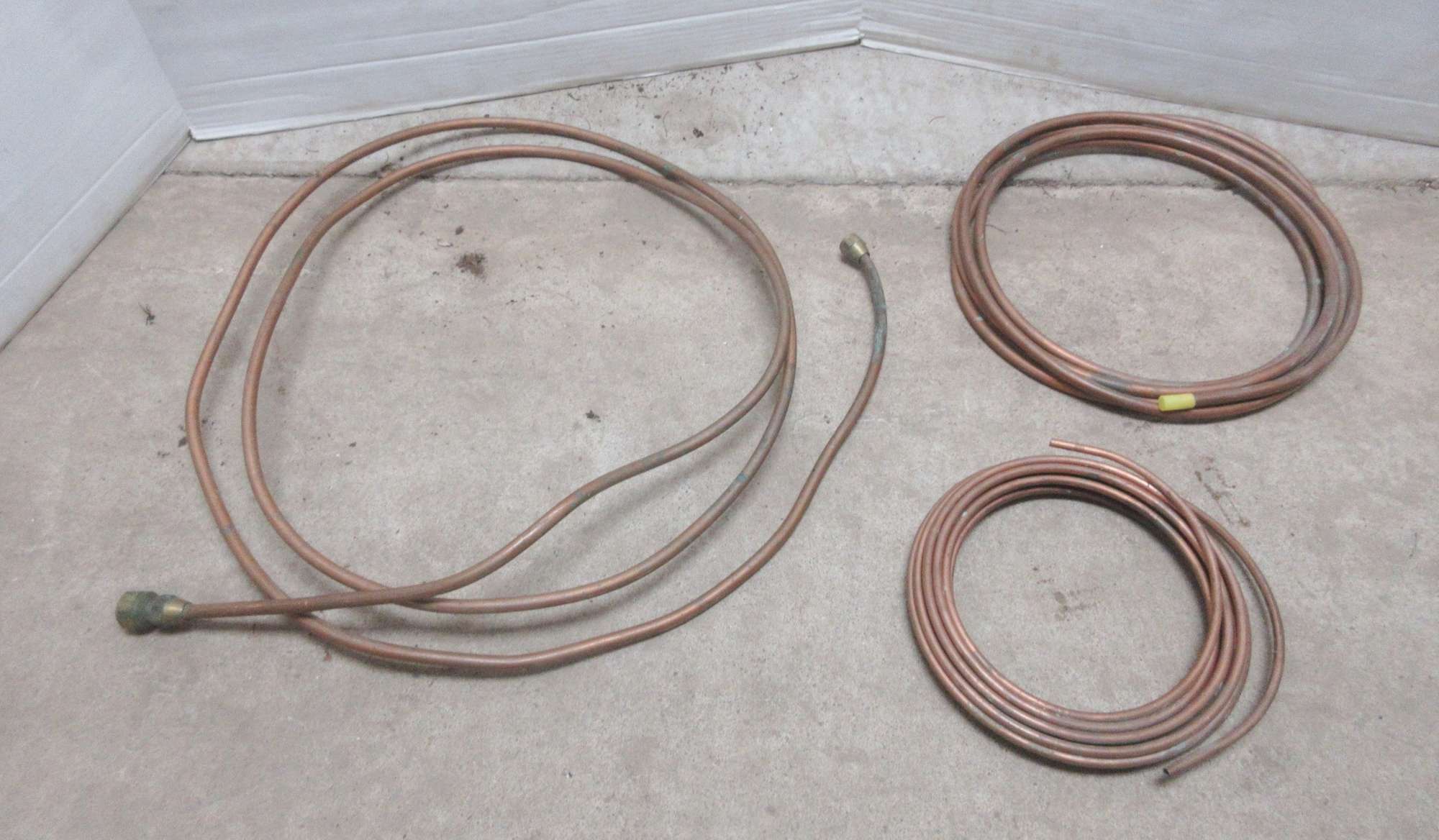 Albrecht Auctions | (3) Copper Refrigerator Lines