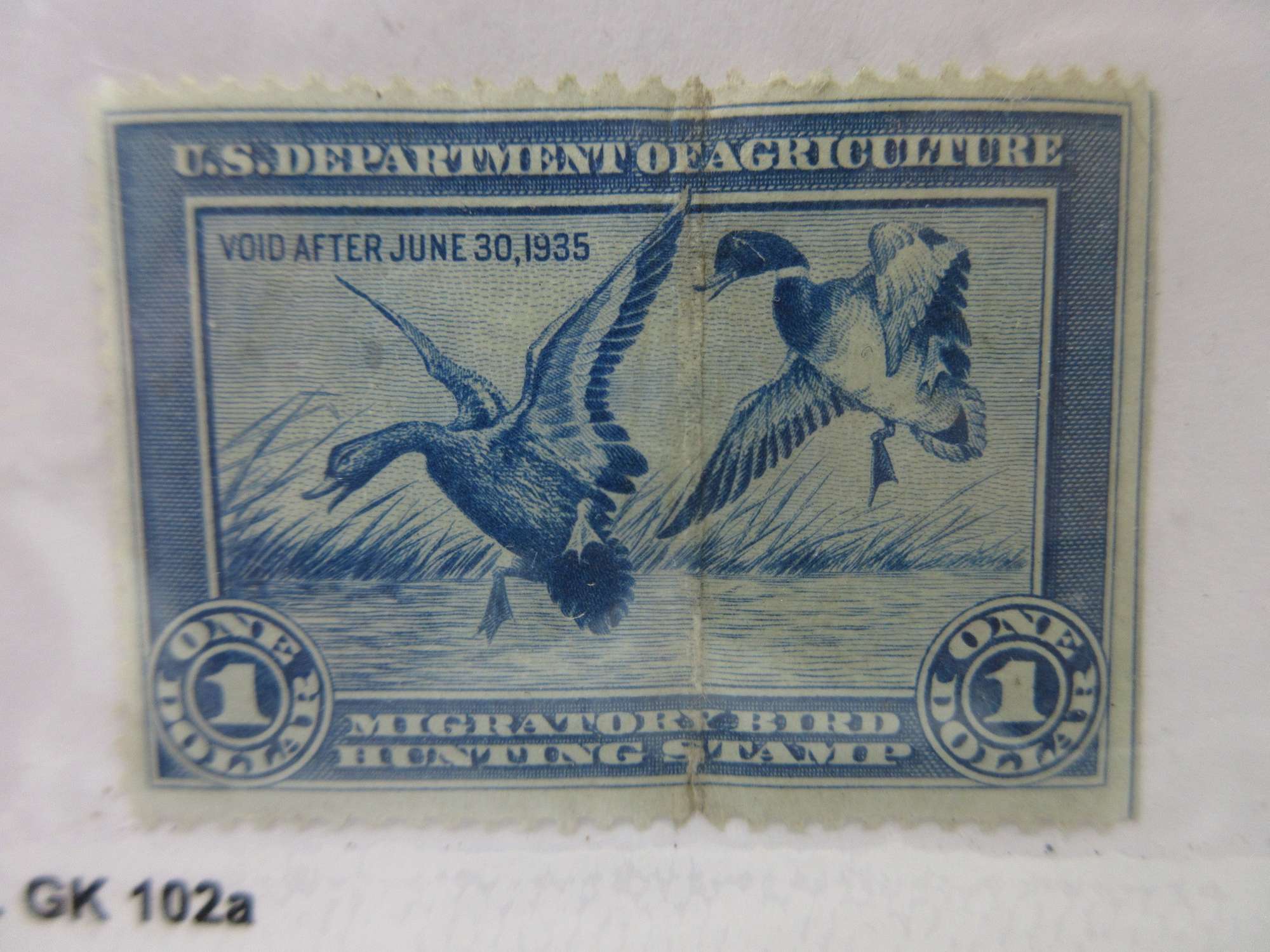 Albrecht Auctions | RW1 First Migratory Bird Hunting Stamp, 1935