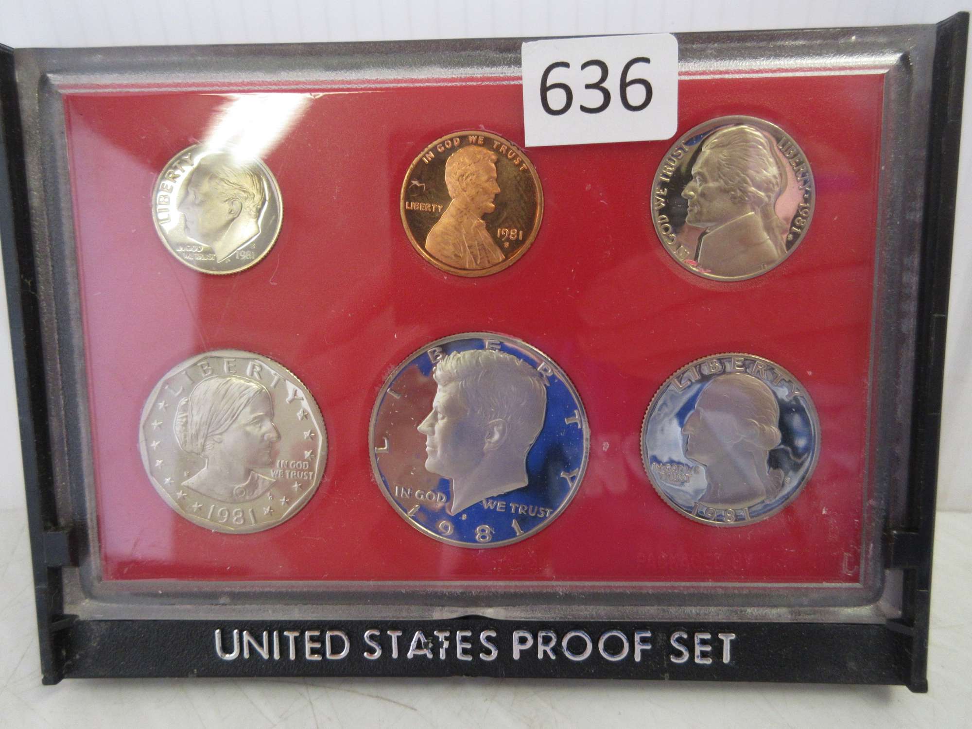 Albrecht Auctions | 1981 US Mint Proof Set, Six Coins