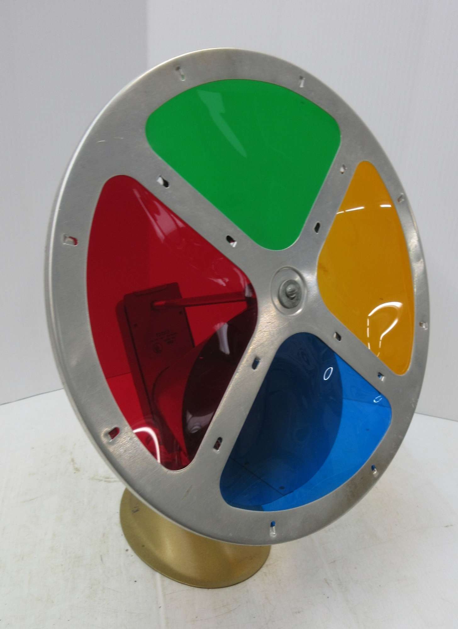 Albrecht Auctions | 1940s Electric Color Wheel Lamp, Aluminum with Four ...