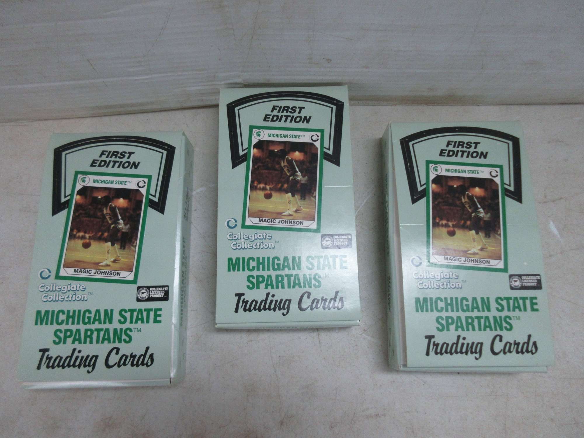 Albrecht Auctions | (3) Boxes of Michigan State Spartan Collegiate ...