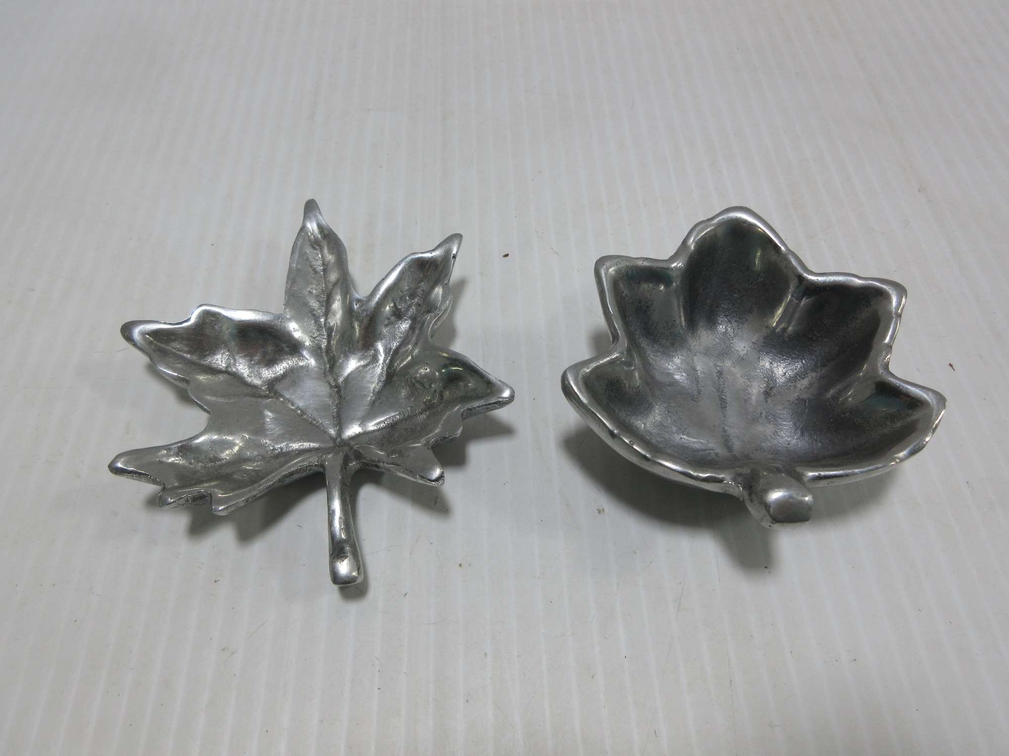 Albrecht Auctions | 1971 Pewter Leaf Dishes