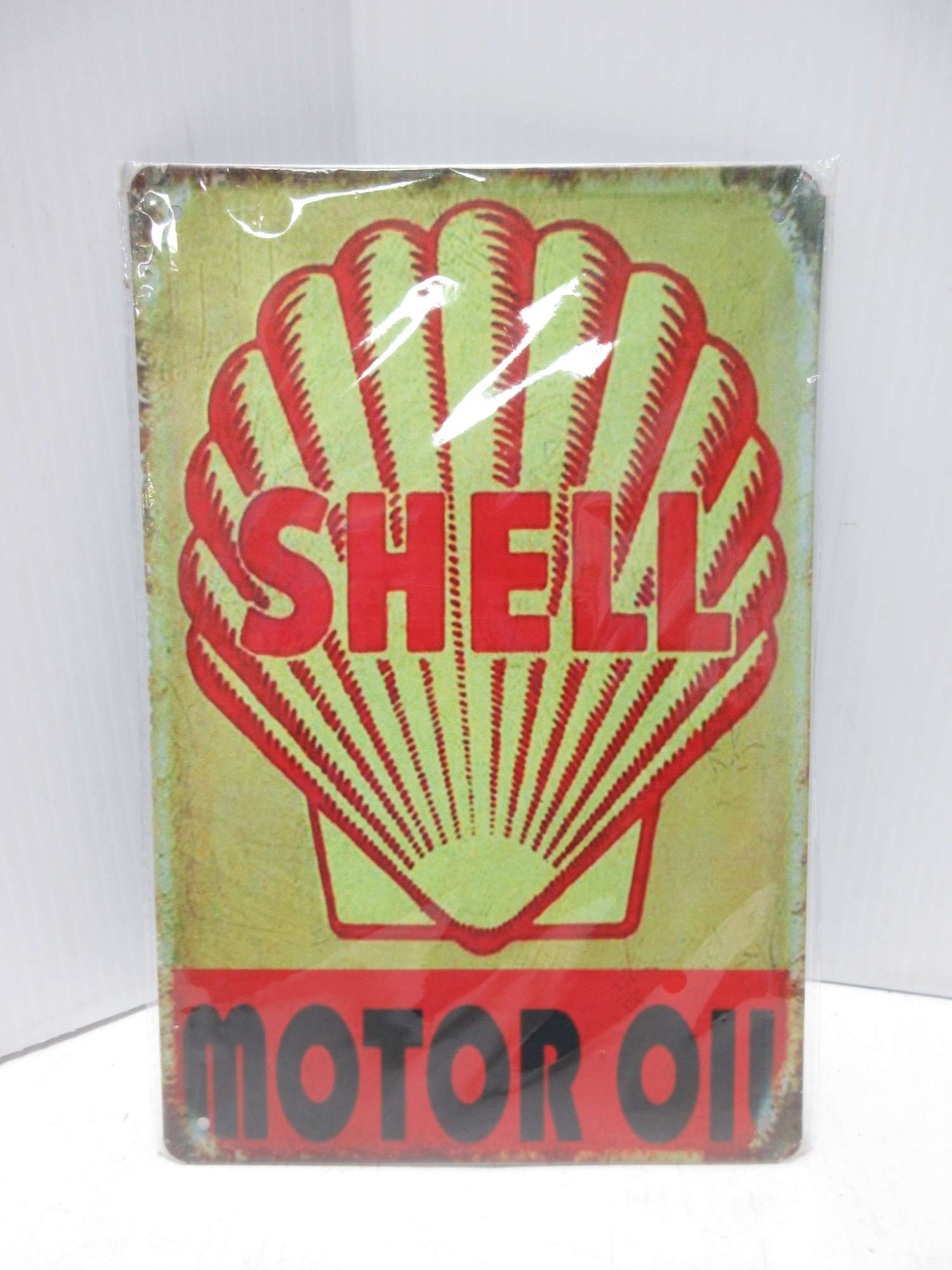 Albrecht Auctions | Modern Tin Sign, "Shell Motor Oil"