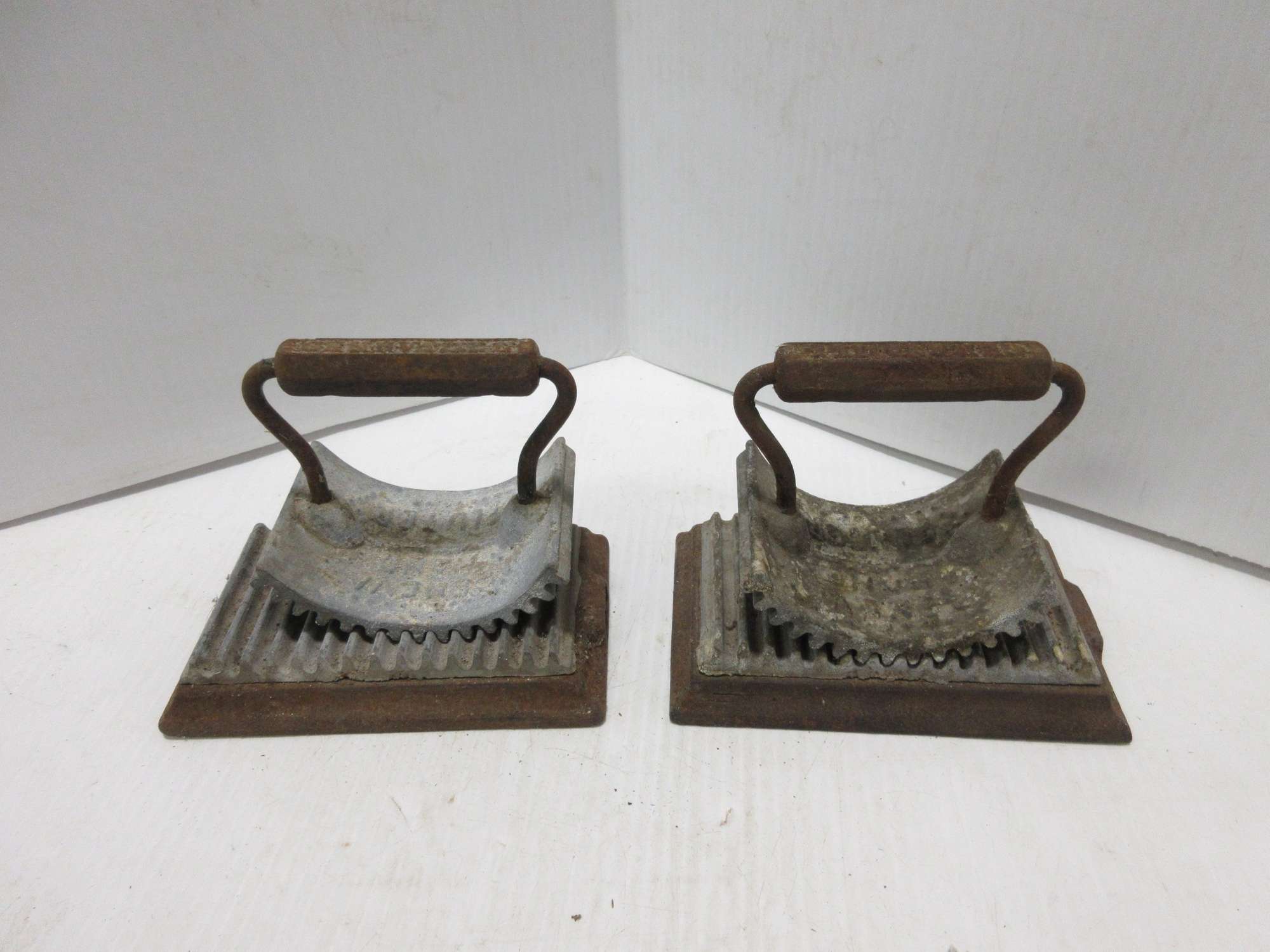 Albrecht Auctions | (2) Geneva Hand Flutter, Were Used to Iron Ruffles ...