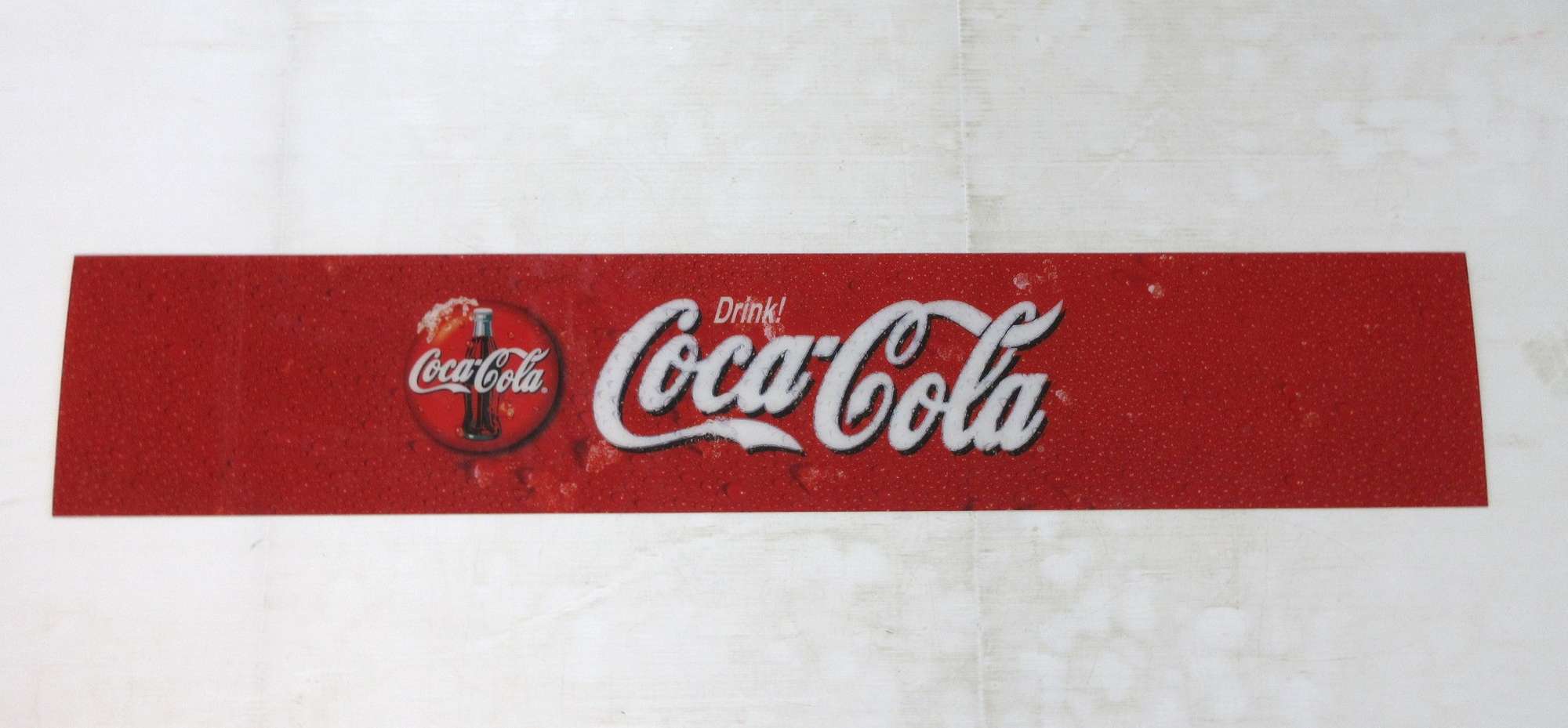 Albrecht Auctions | Older Large Red Plastic Sign, 1980s to 1990s