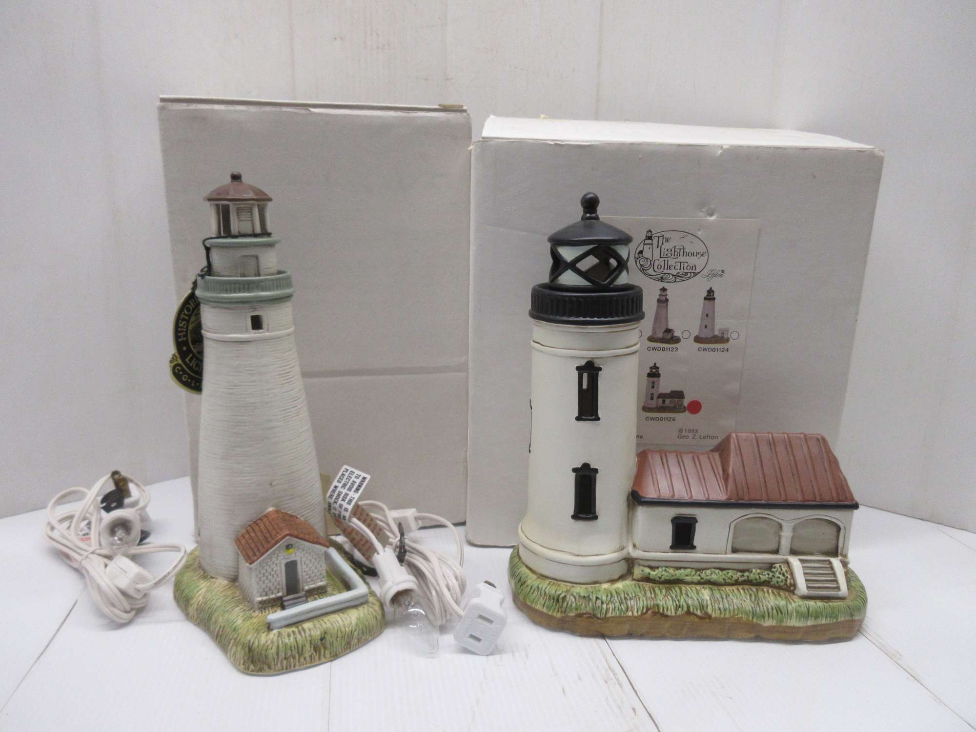 Albrecht Auctions | (2) Ceramic Lighthouses in Original Packaging