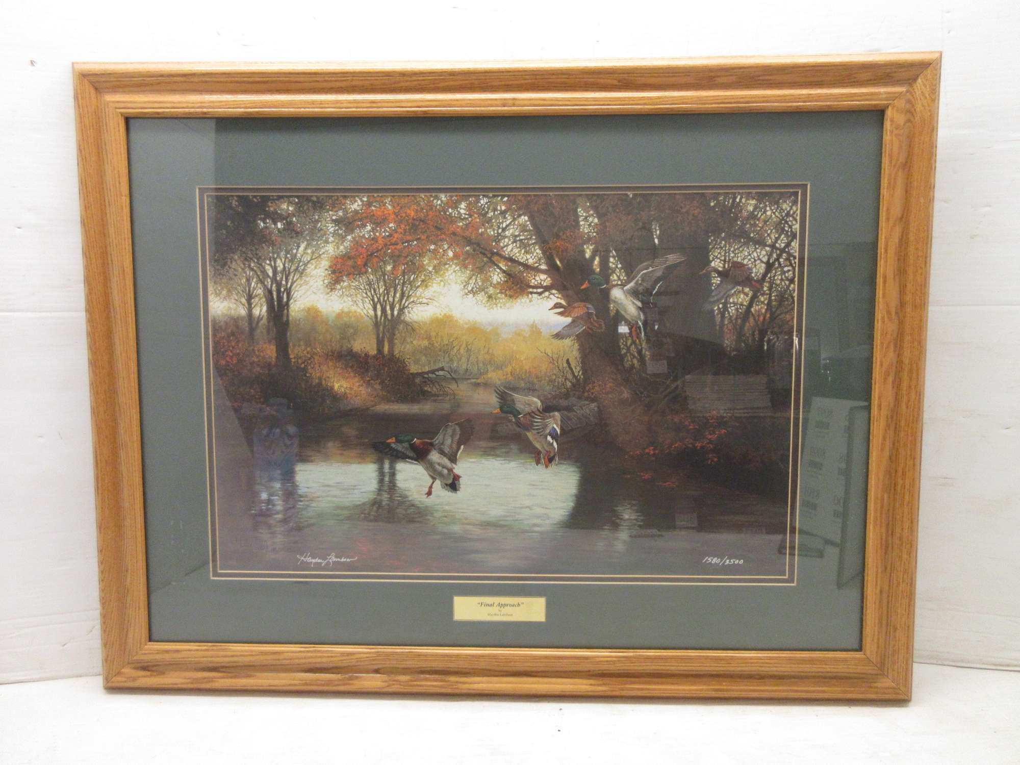 Albrecht Auctions | Matted and Framed "Final Approach" Print, Signed by ...
