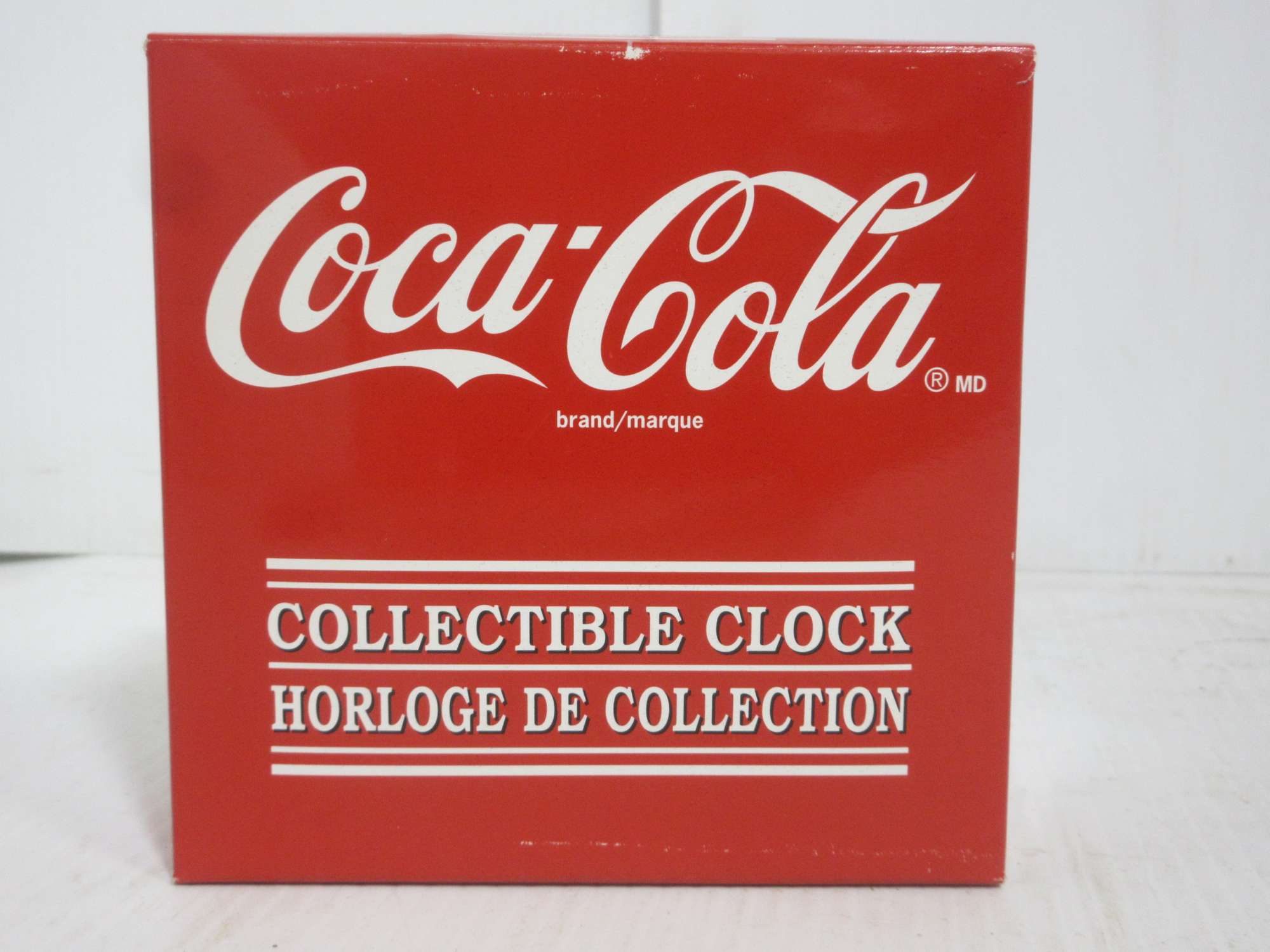 Albrecht Auctions | Gold-Tone Coca-Cola Desk Clock in a Box with Velvet ...