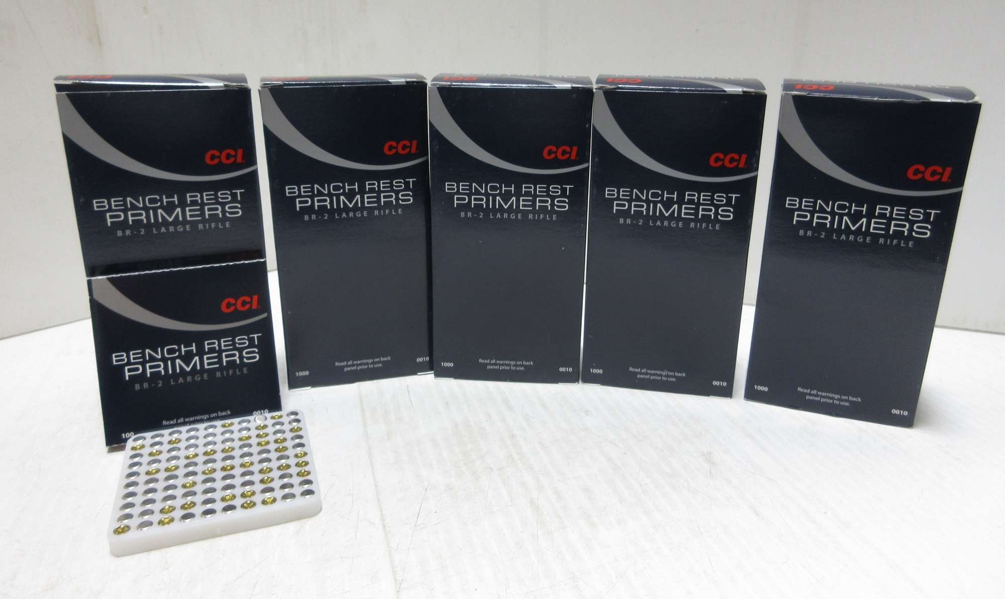 Albrecht Auctions | (5) 1000-Count Boxes of CCI BR2 Large Rifle Primers ...