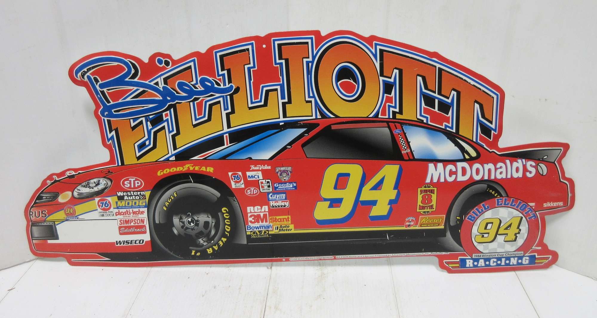 Albrecht Auctions | Bill Elliott NASCAR Metal Sign