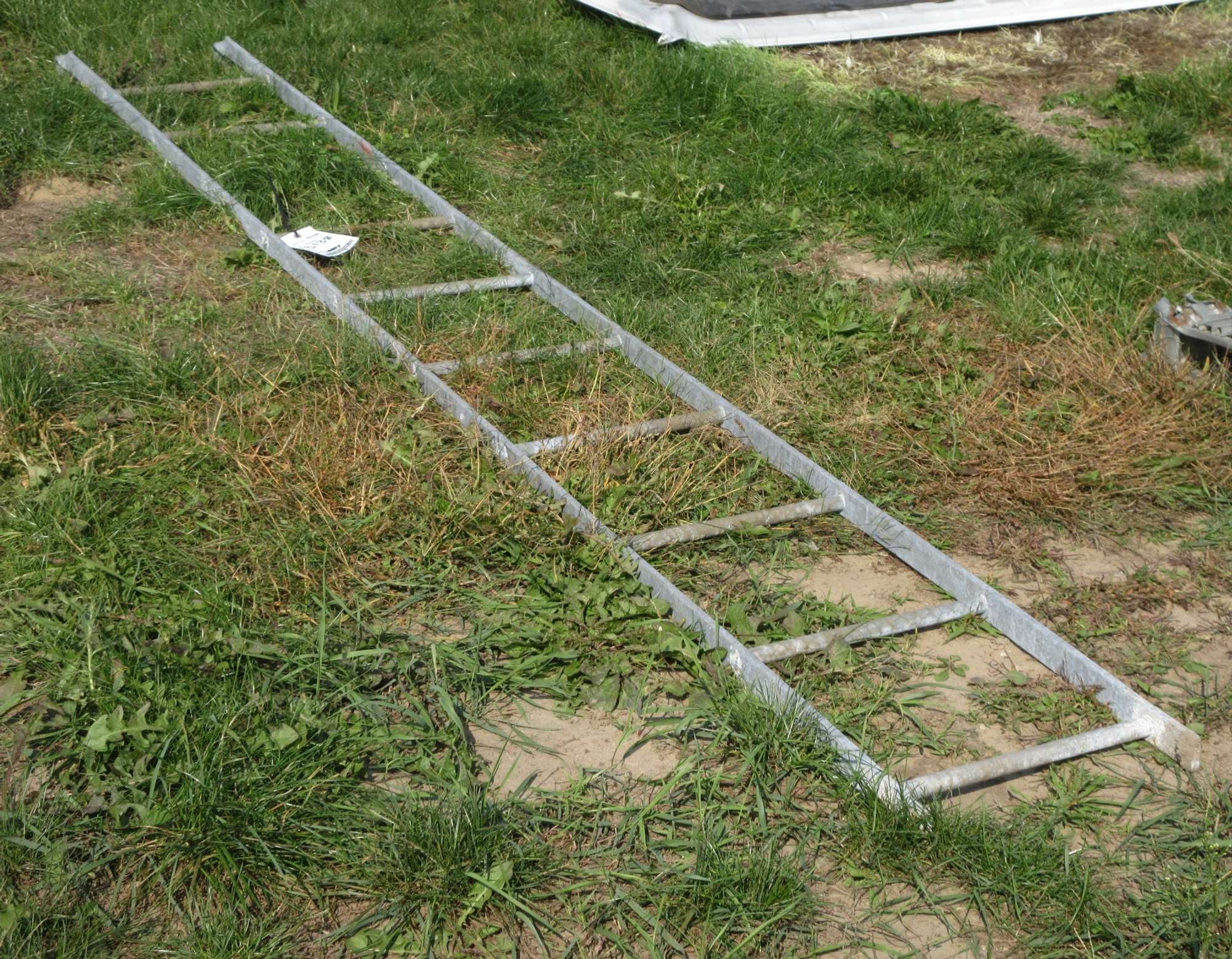Albrecht Auctions | 10' Galvanized Steel Ladder