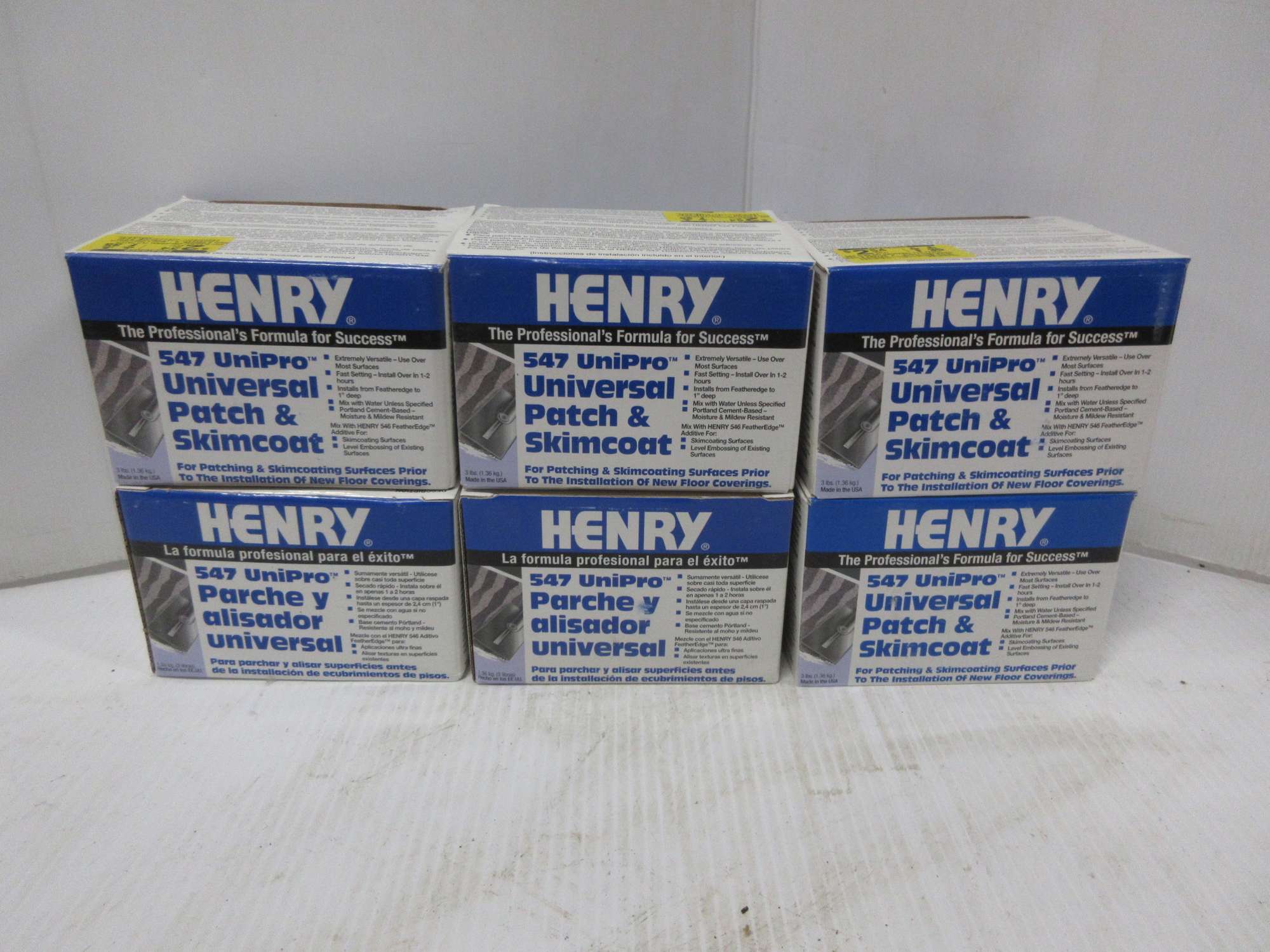 Albrecht Auctions | (6) Boxes of Henry's Patch and Skimcoat