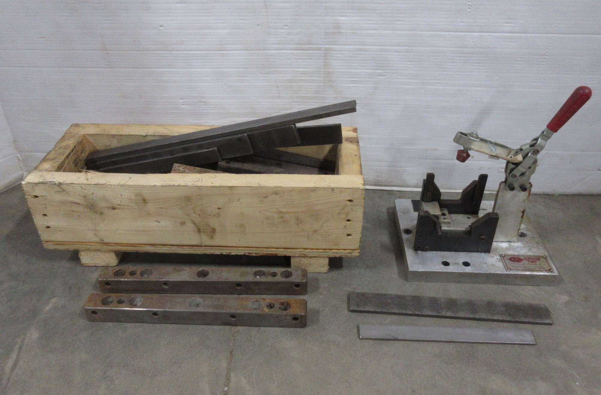 Albrecht Auctions | Box of Machined Steel Parallel and Riser Bars for a ...