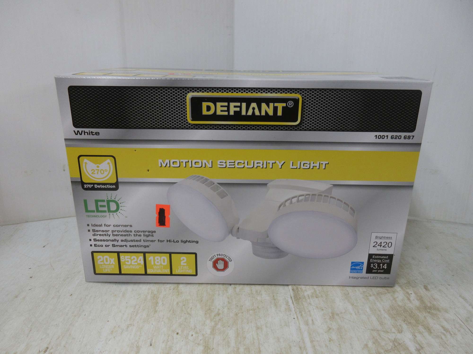 Albrecht Auctions | Defiant LED Motion Security Light, 270° Detection