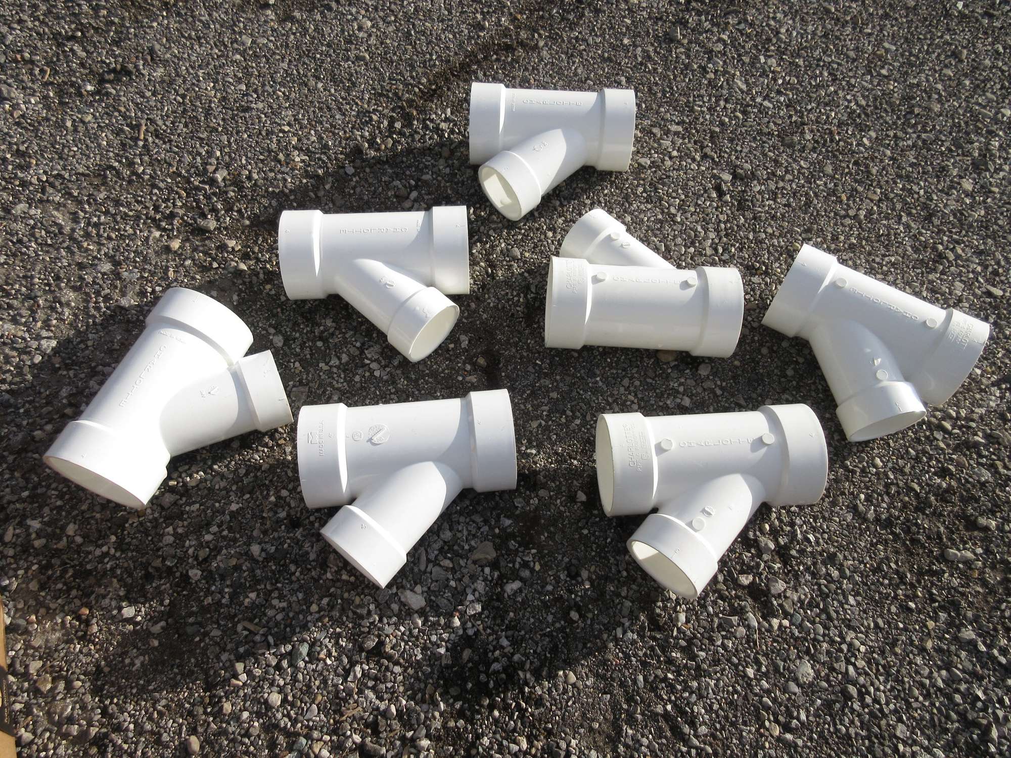 Albrecht Auctions | (8) 3" to 4" Schedule 40 PVC WYE